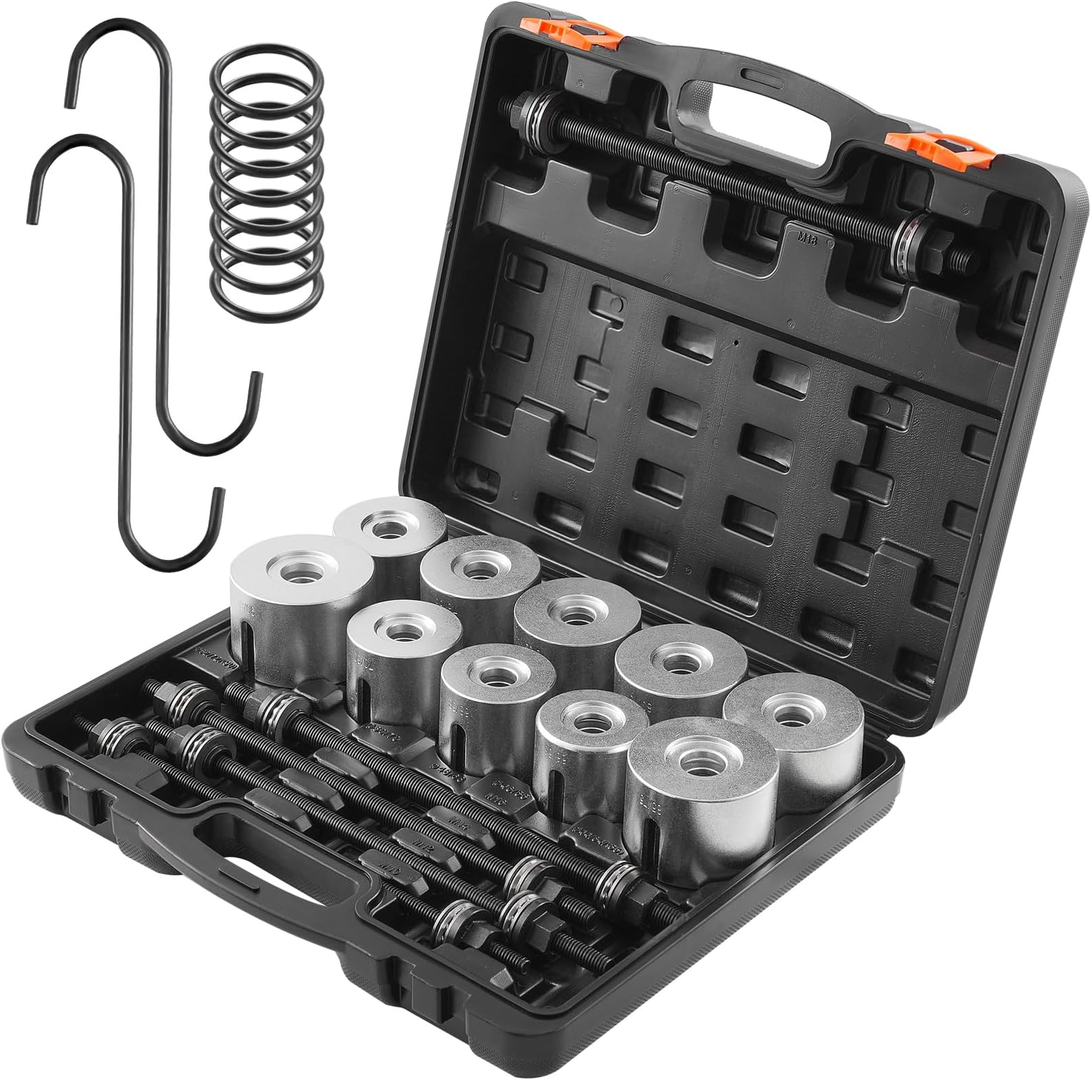 VEVOR 27 PCS Pull and Press Sleeve Kit, Steel Bush Bearing Removal and ...
