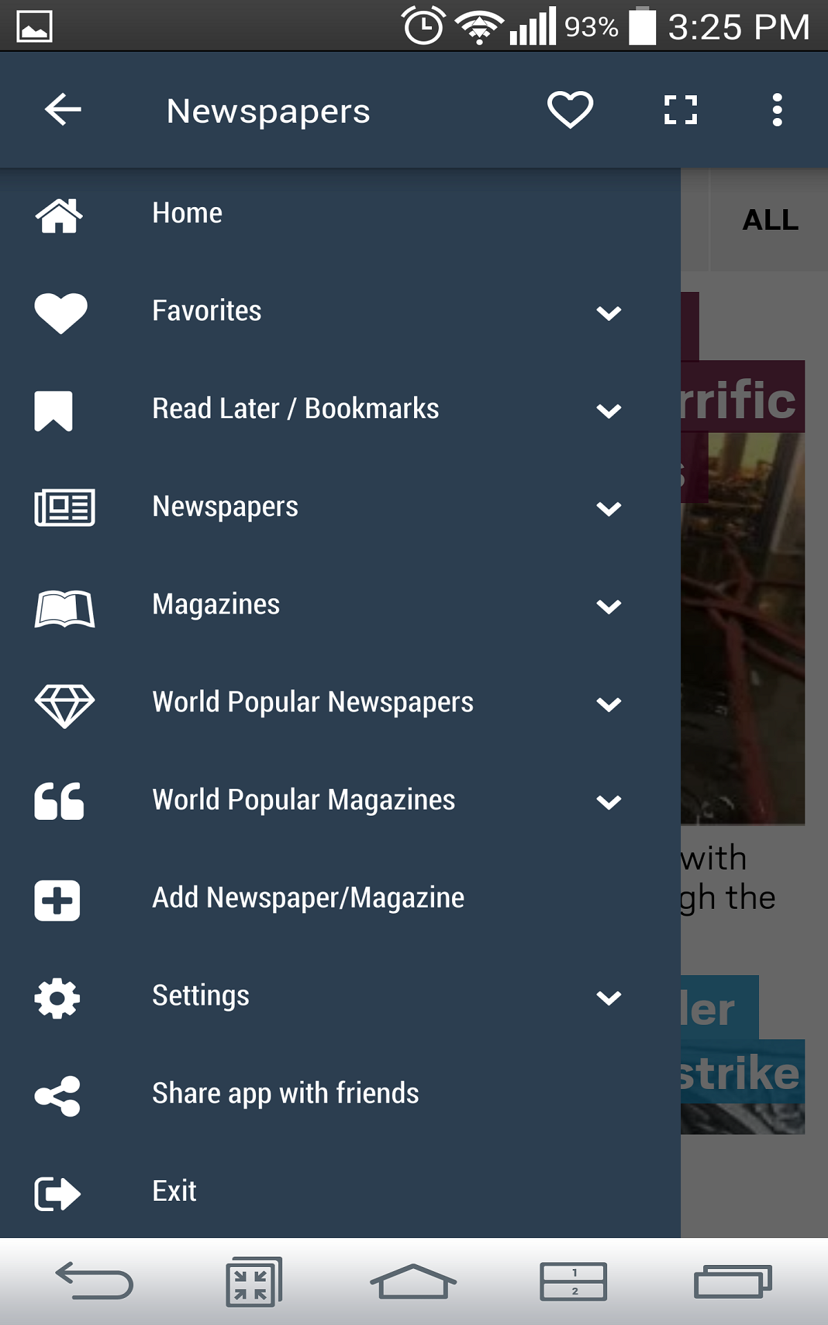 World Newspapers & Magazines - News Media Lists - App on Amazon Appstore