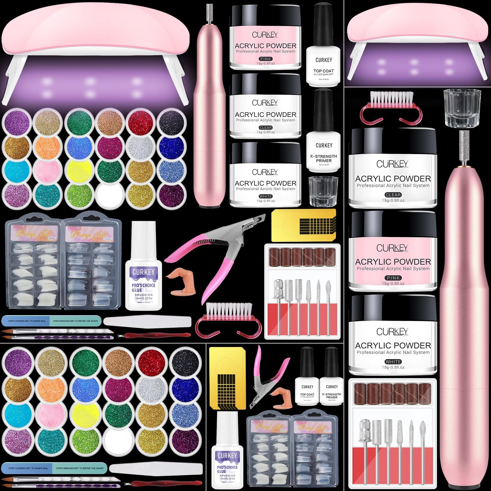 Amazon.com: Morovan Acrylic Nail Kit for Beginners: with Everything ...