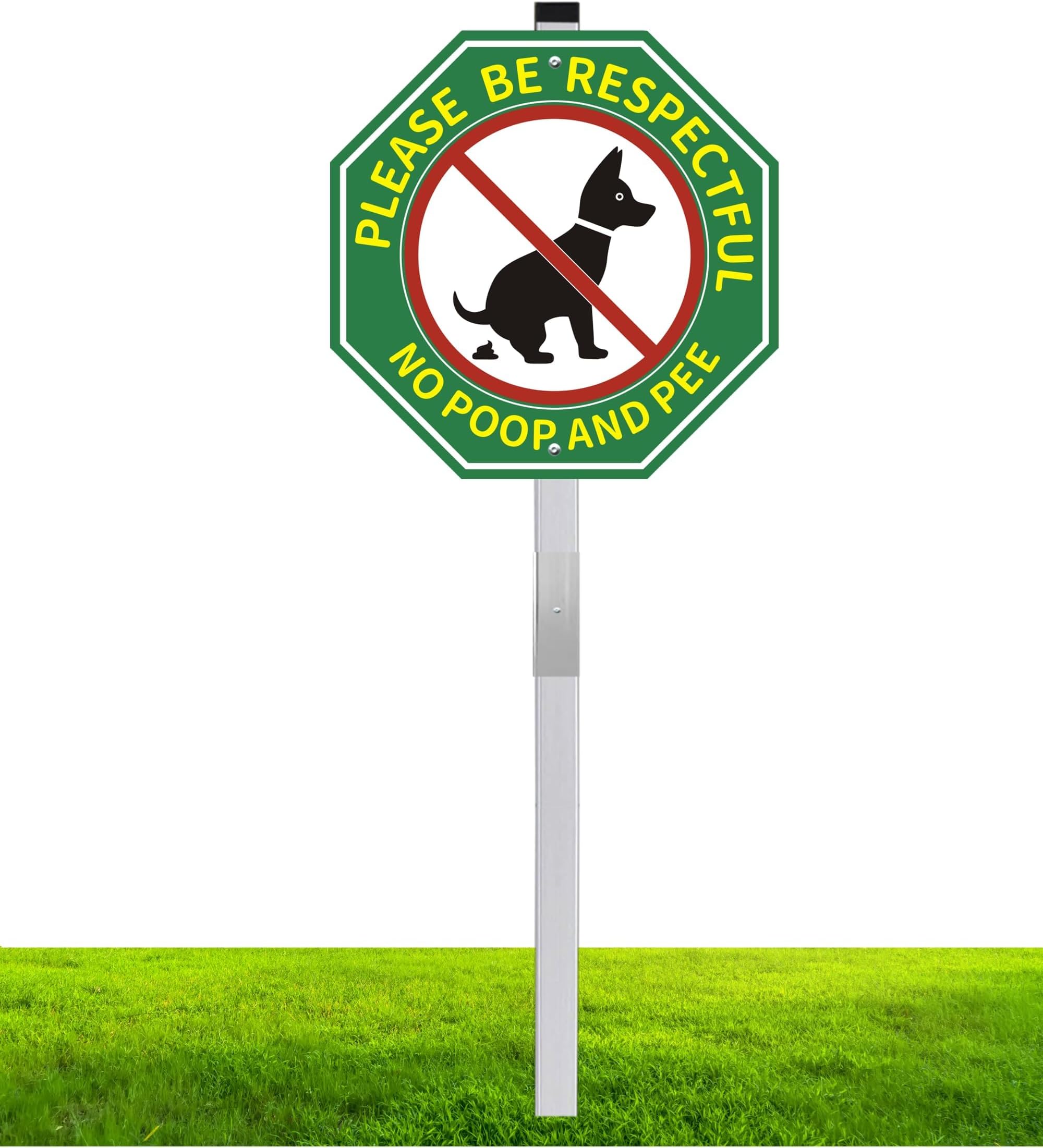 Amazon.com : Esschert Design USA HB14 No Pooping Yard Sign, White ...