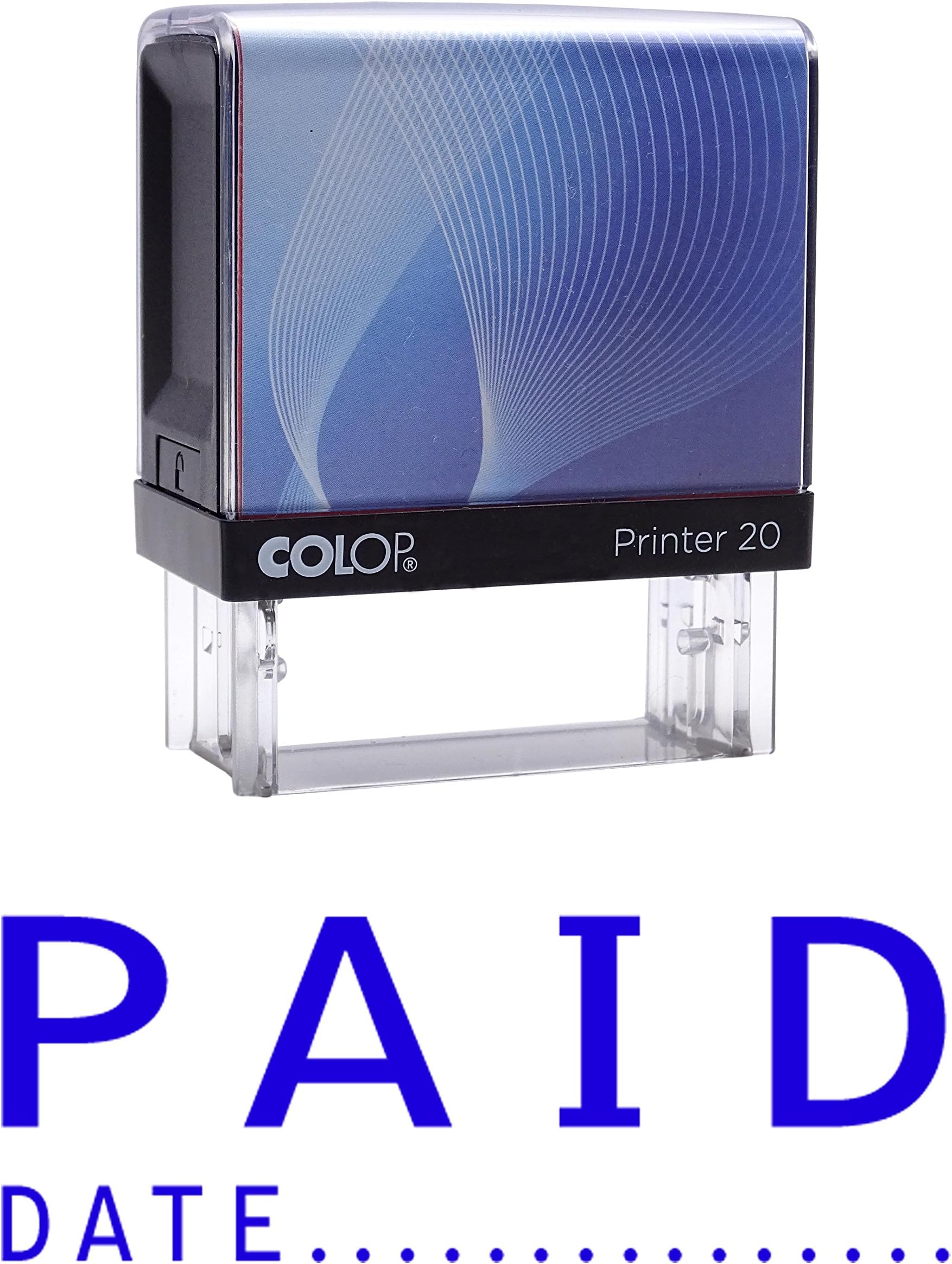 Printtoo Paid with Date Self Inking Rubber Stamp Office Stationery ...