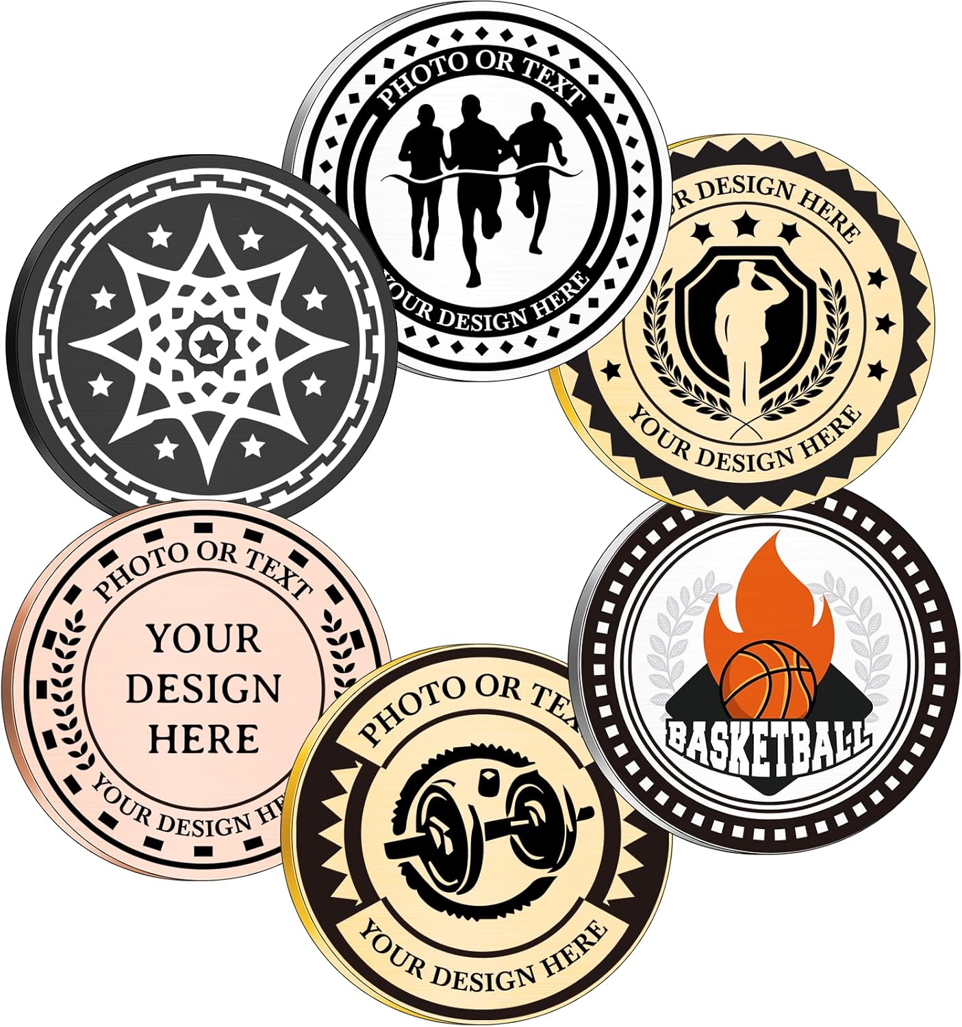 Amazon.com: Personalized Custom Challenge Coin Custom Coins with Logo ...