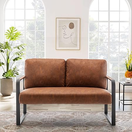 Amazon.com: POINTANT Love Seat Mini Couch Small Settee Loveseat Bench ...