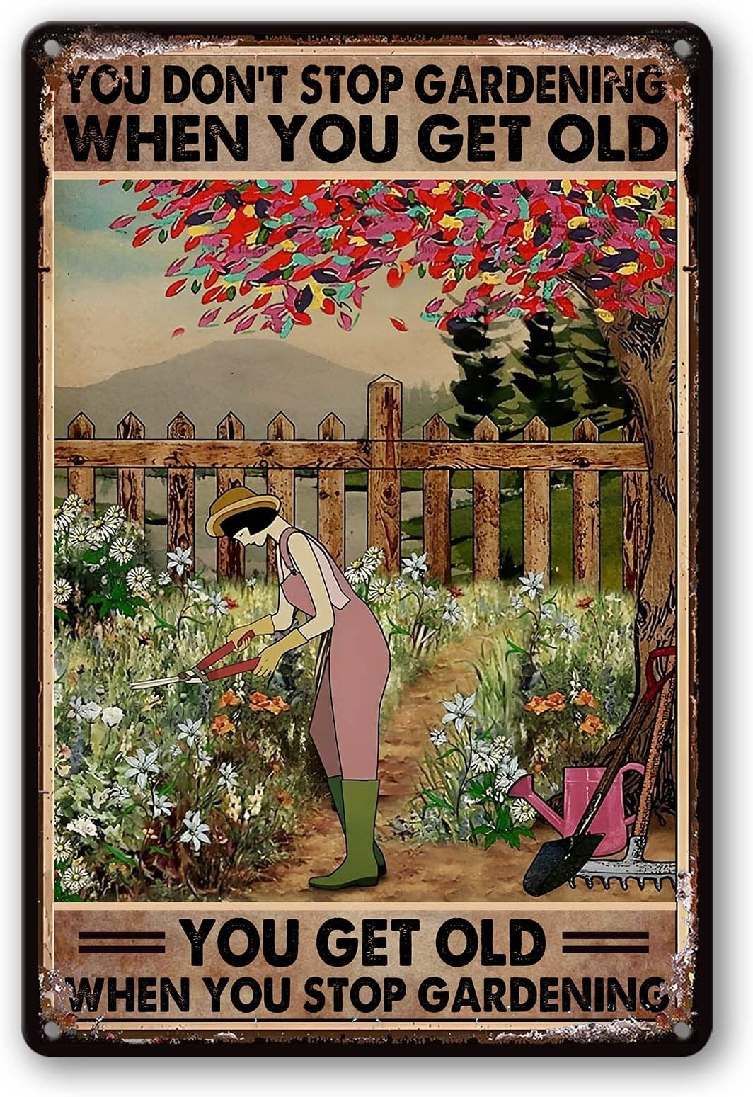 Amazon.com: It's Not Hoarding If It's Plants Poster, Vintage Plants ...