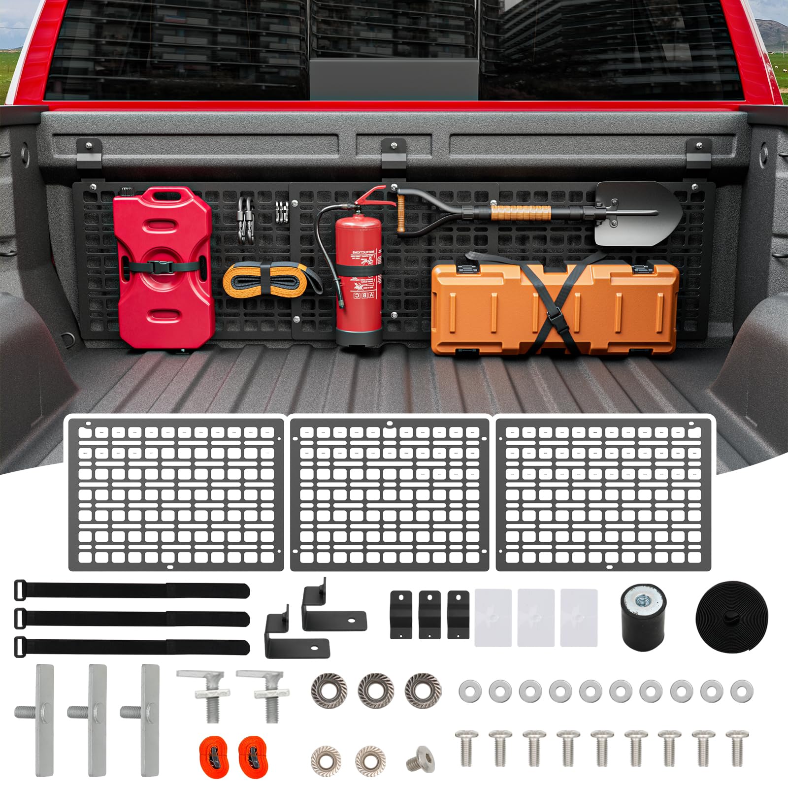 Amazon.com: SZYANG Front Bed Molle Panel Compatible with 19-25 ...