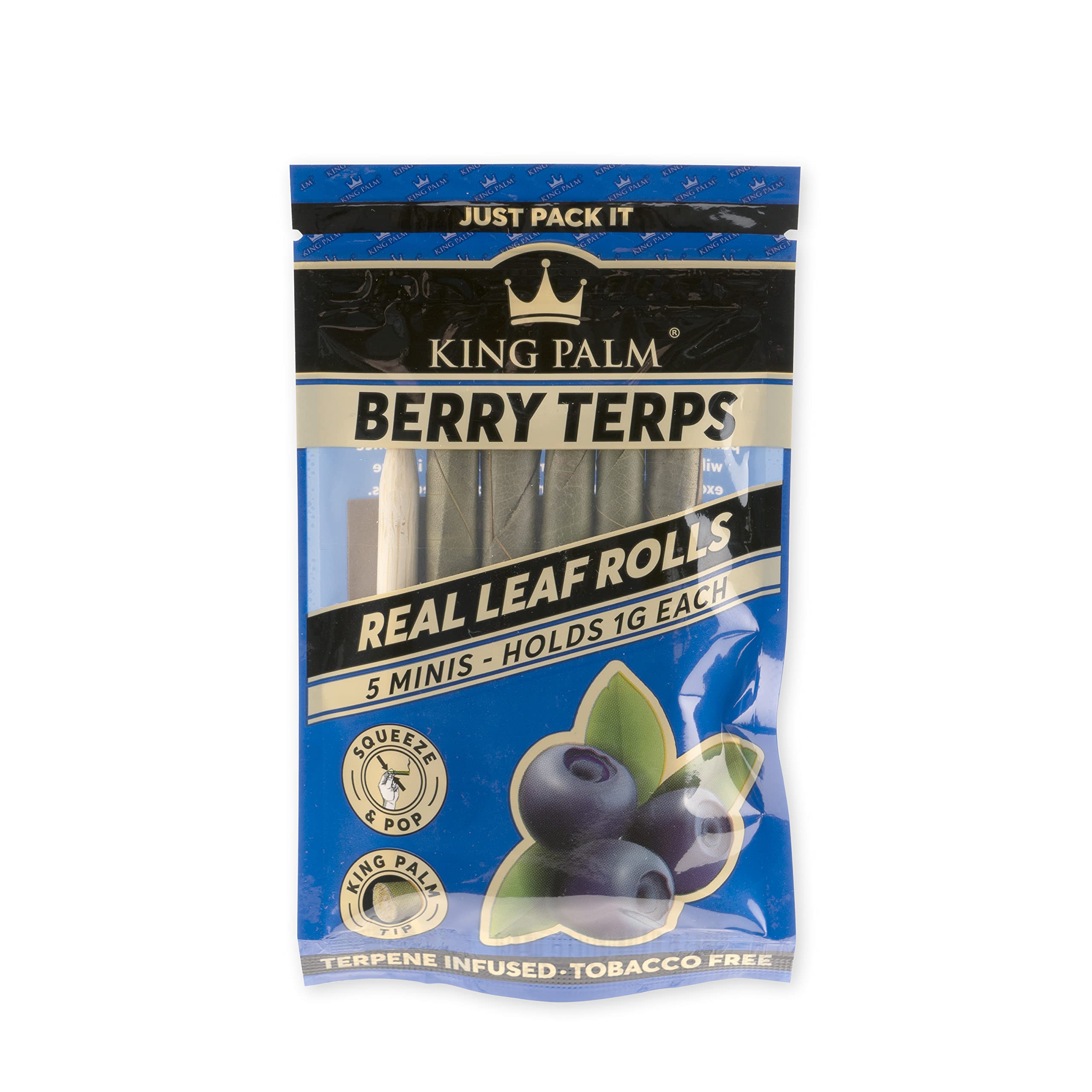 Buy King Palm Mini Size Cones - (Squeeze & Pop Pre Rolls) - Natural Pre ...