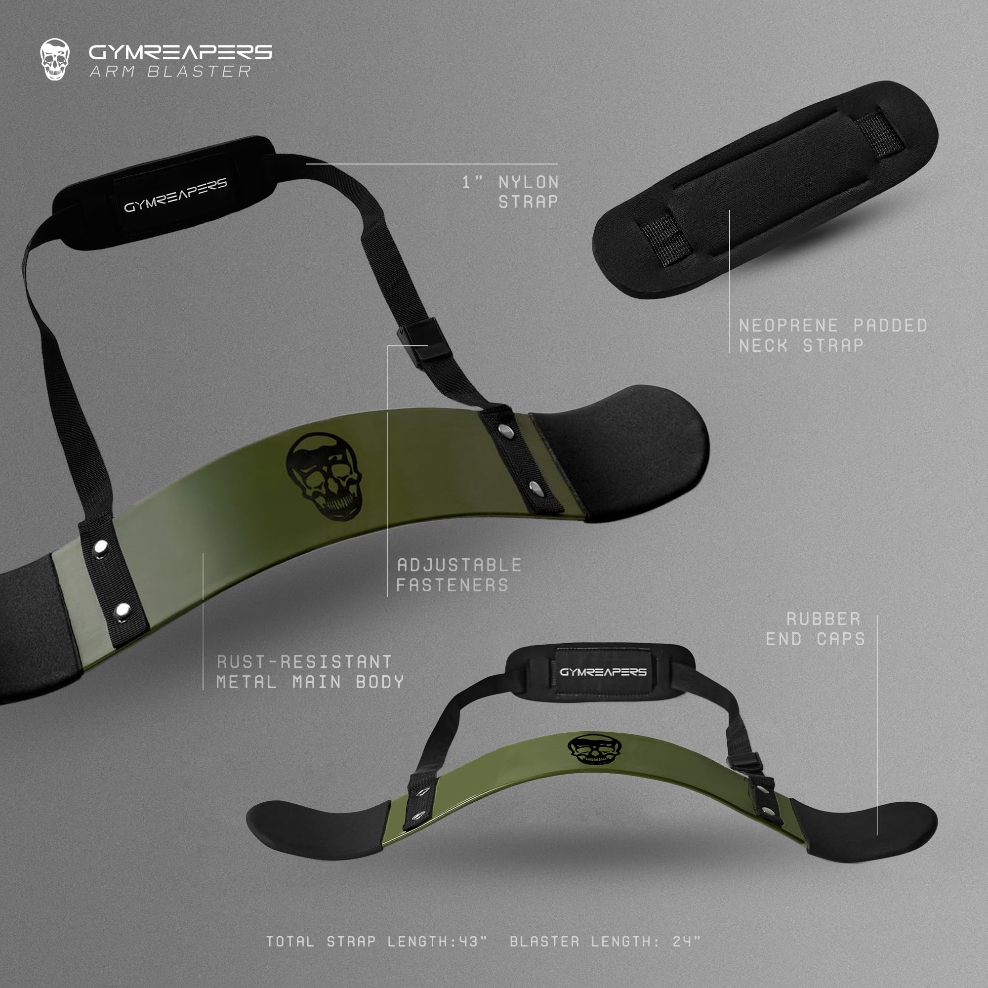 Snapklik.com : Bicep Arm Blaster - Thick Aluminum Support Bicep Curl ...