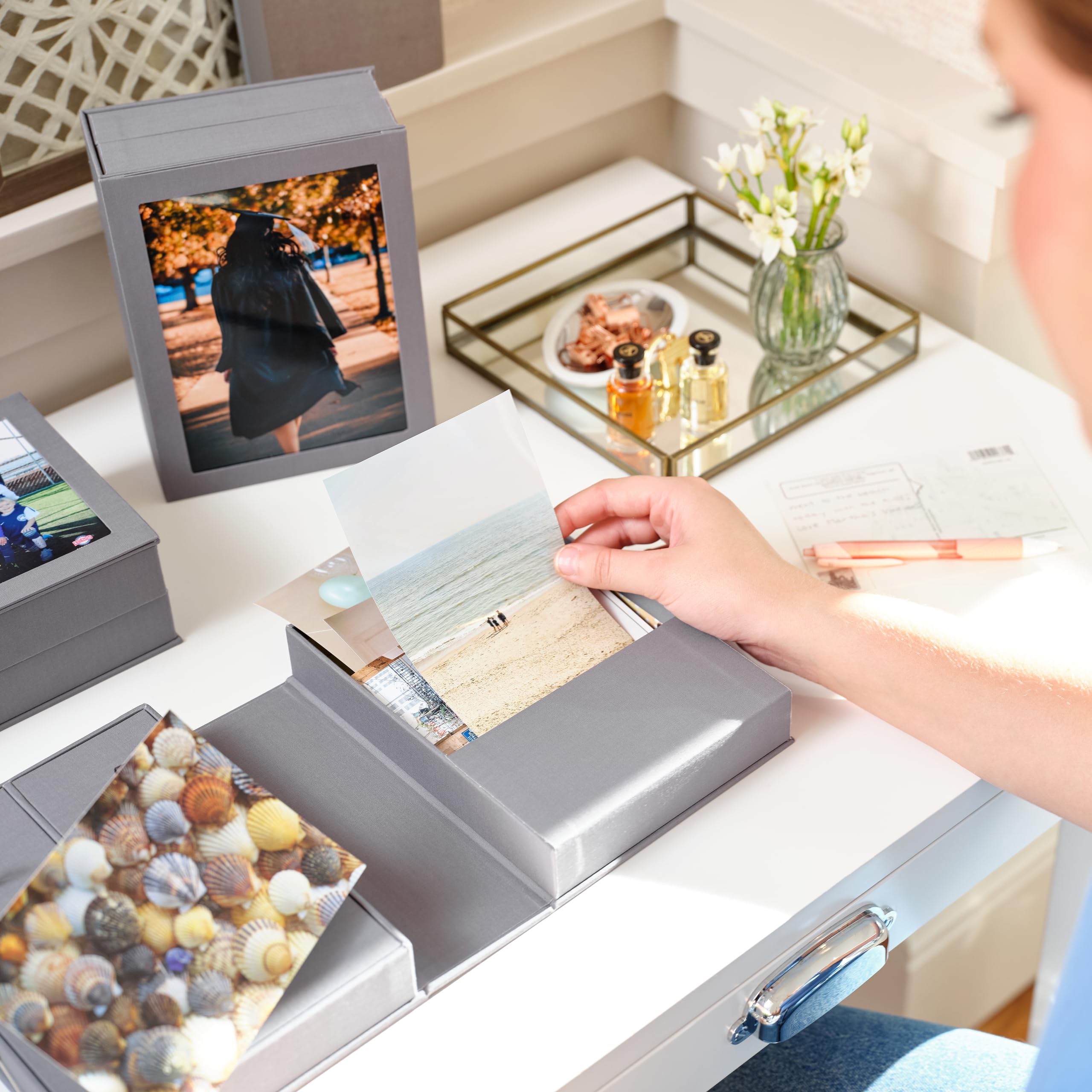 Snapklik.com : Small Keepsake Box And Fabric Photo Frame - Memory Box ...