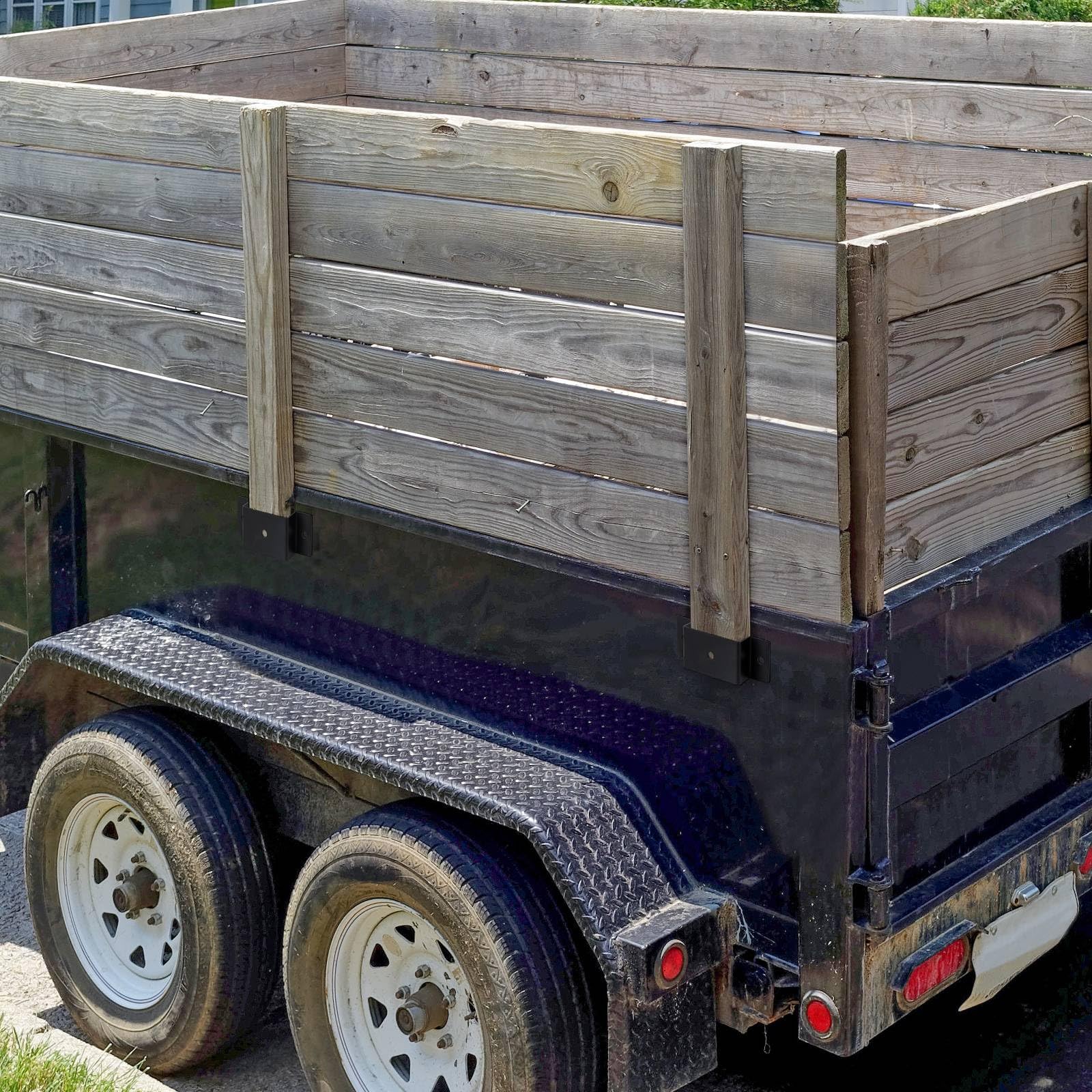Snapklik.com : 4Pcs Trailer Stake Pocket Bracket For 2 X 4 Lumber ...