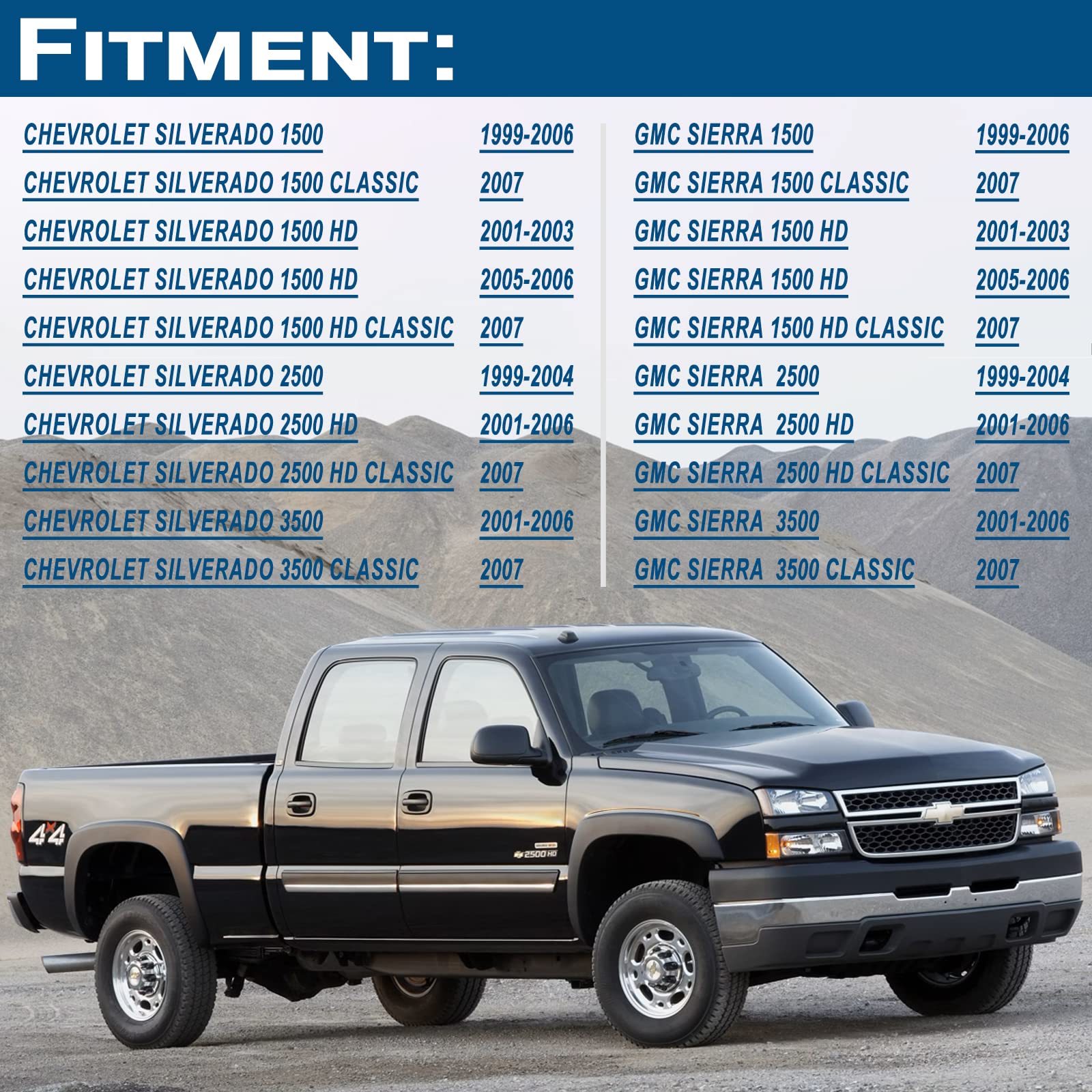 Silverado Tailgate Parts V-Gate Painted Tailgate For 1999-2007 Chevy ...