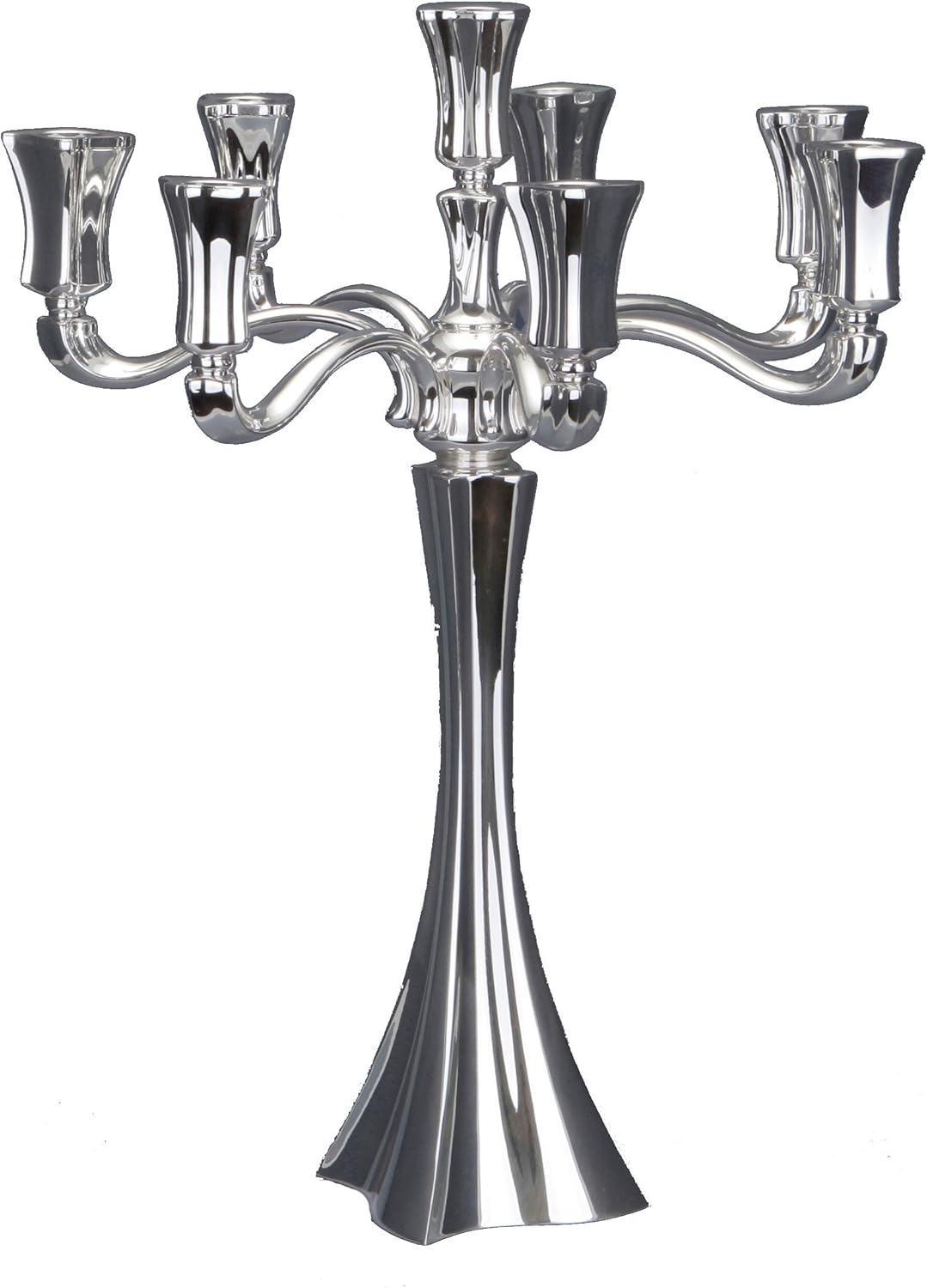 Amazon.com: Hazorfim, Bolero New Silver Candelabra 8 Branches Shabbat ...