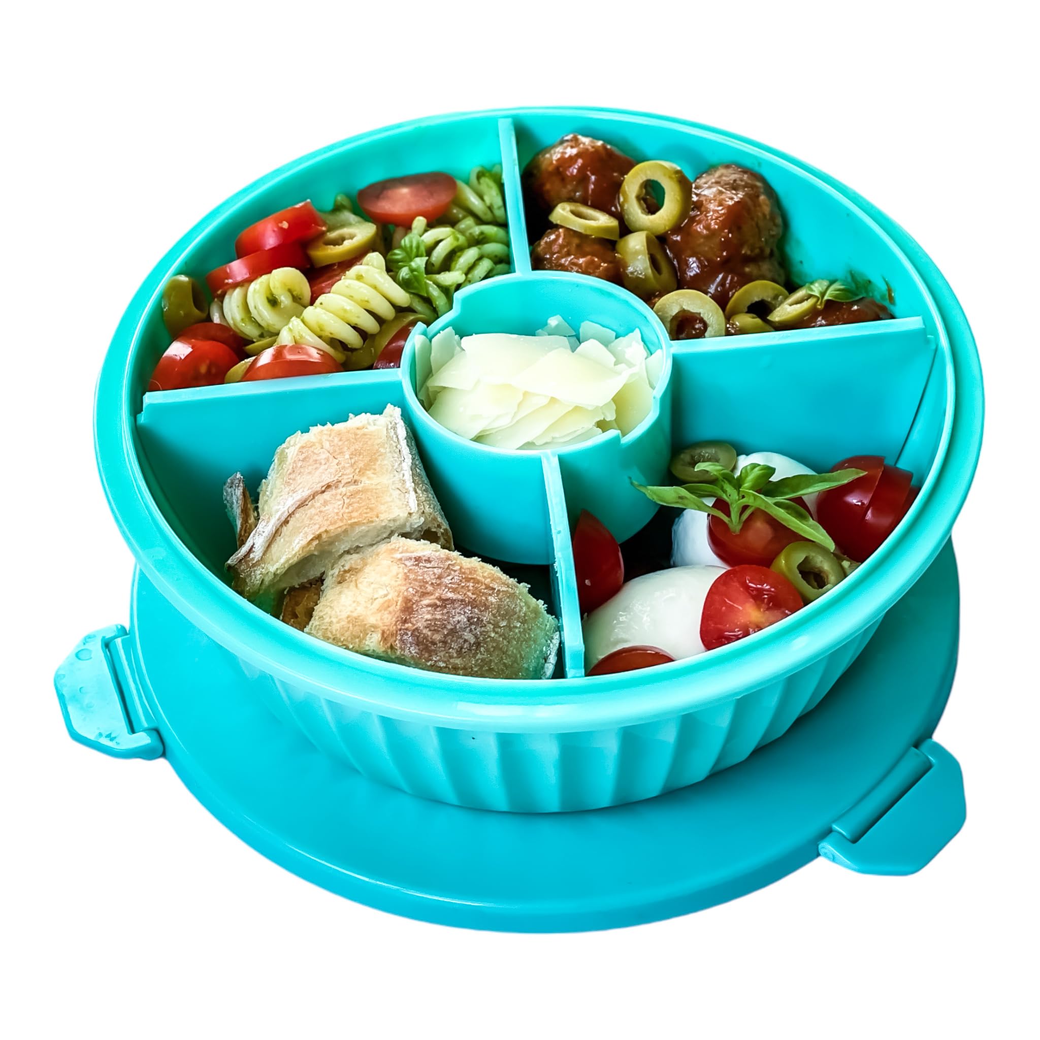 Yumbox Poke Bowl, Leakproof Salad Bowl with lid, Removable 3-Section ...