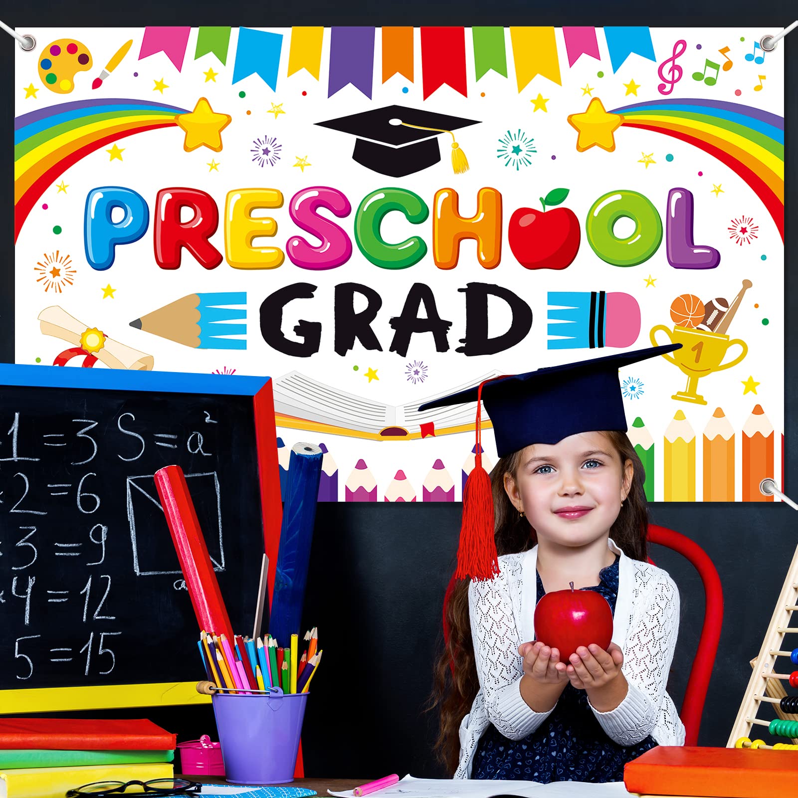 Kindergarten Graduation Background Kindergarten Graduation Vectoren,