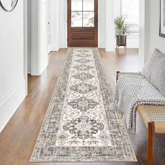 Amazon.com: Pauwer Vintage Hallway Runner Rug 2'x10', Boho Washable ...