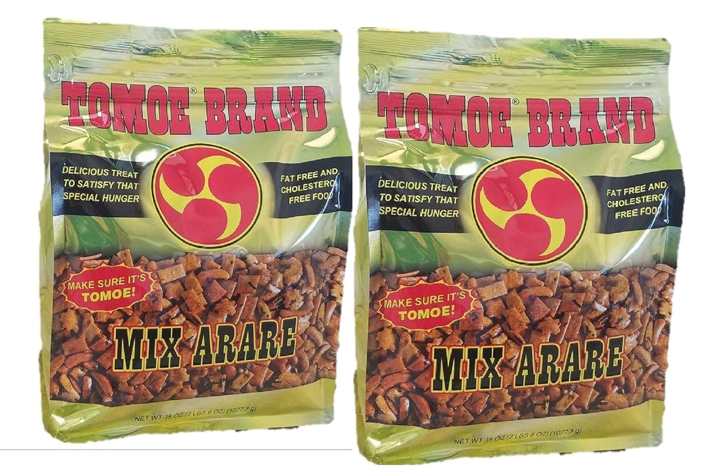 Amazon.com: Tomoe Brand Hawaiian Mix Arare Rice Crackers (38 Ounce Bag ...