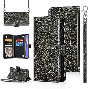 Amazon.com: Furiet Polka dots Wallet Case for Samsung Galaxy A15 5G/4G with Wrist Strap Shoulder ...
