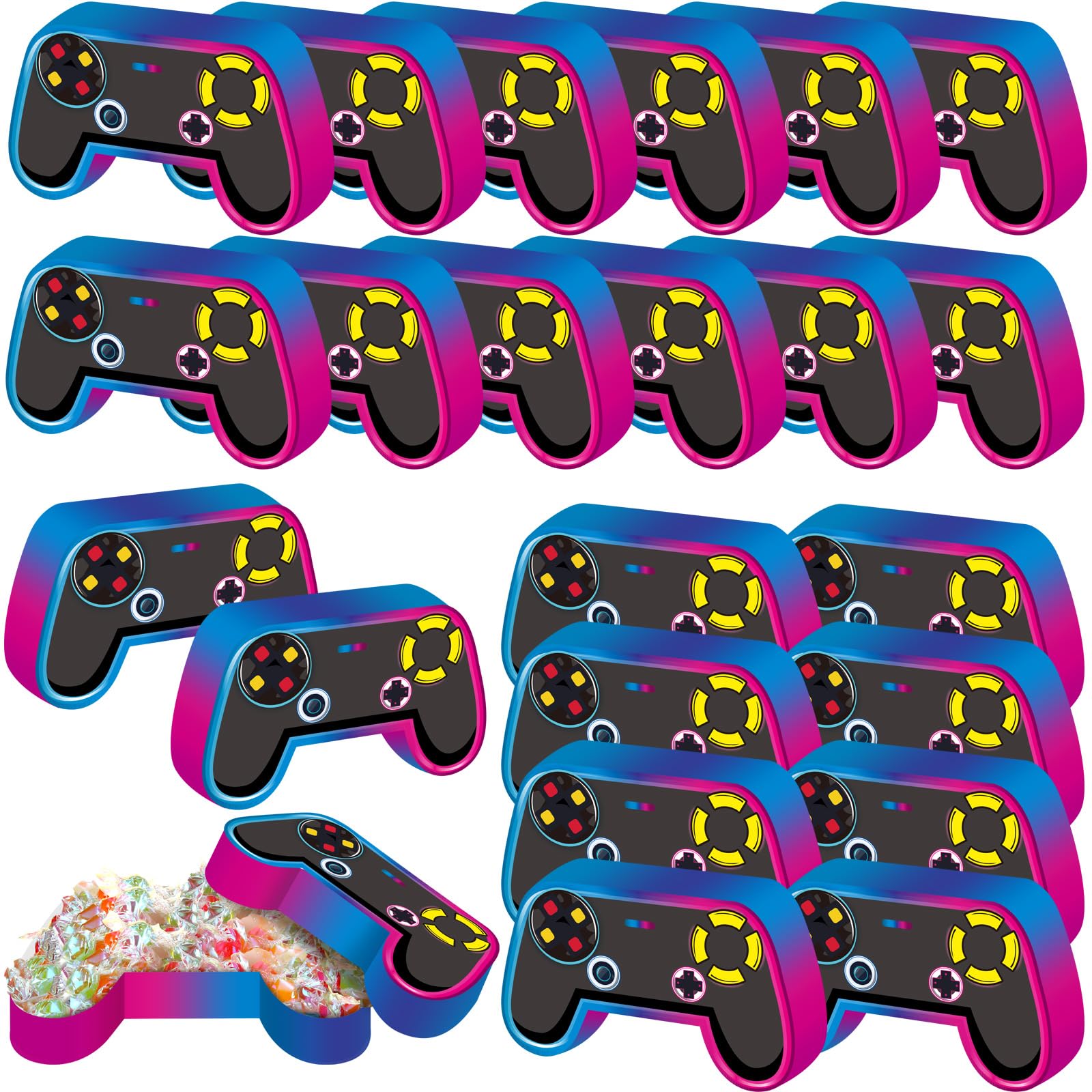 Amazon.com: MotiMind 24 Pcs Video Game Party Favor Boxes Game on Theme ...