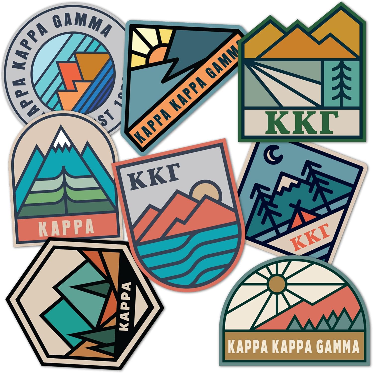 Amazon.com: Desert Cactus Kappa Kappa Gamma Sticker Decal Greek KKG ...