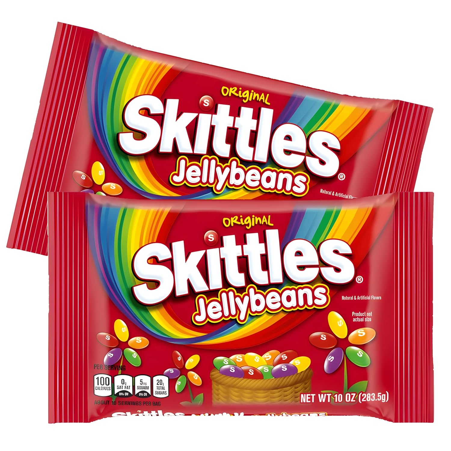 Amazon.com: Skittles Jelly Beans, Fruity Chewy Easter Candy, Original ...