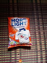 More Light Extra Power Laundry Detergent powder 4kg with Enzymatic ...