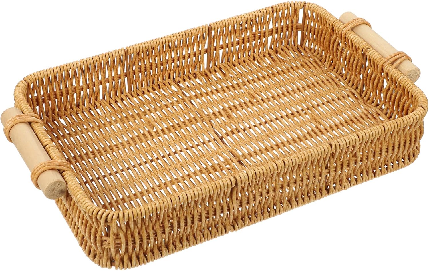 Amazon.com: GANAZONO Hand Woven Serving Basket Small Woven Tray for ...
