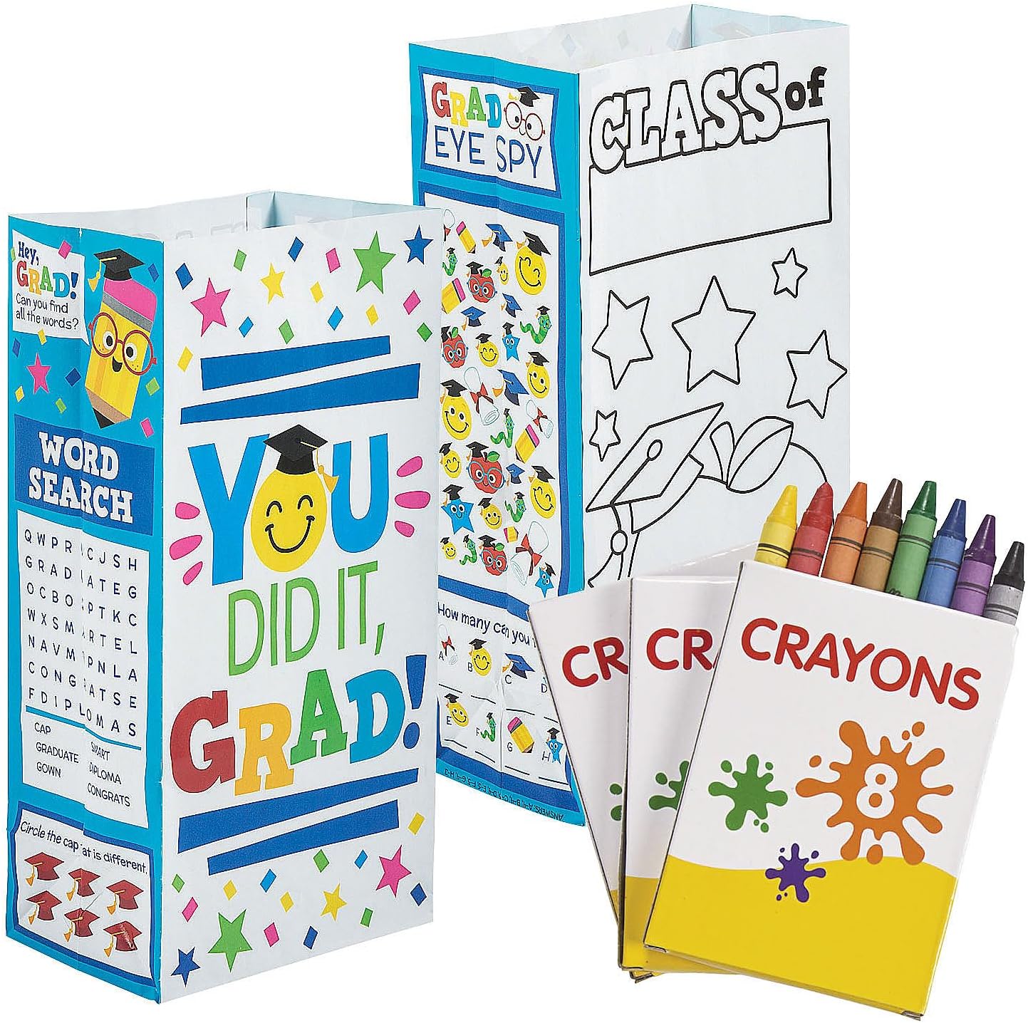 Amazon.com: Fun Express Elementary Graduation Activity Treat Bag Kit ...