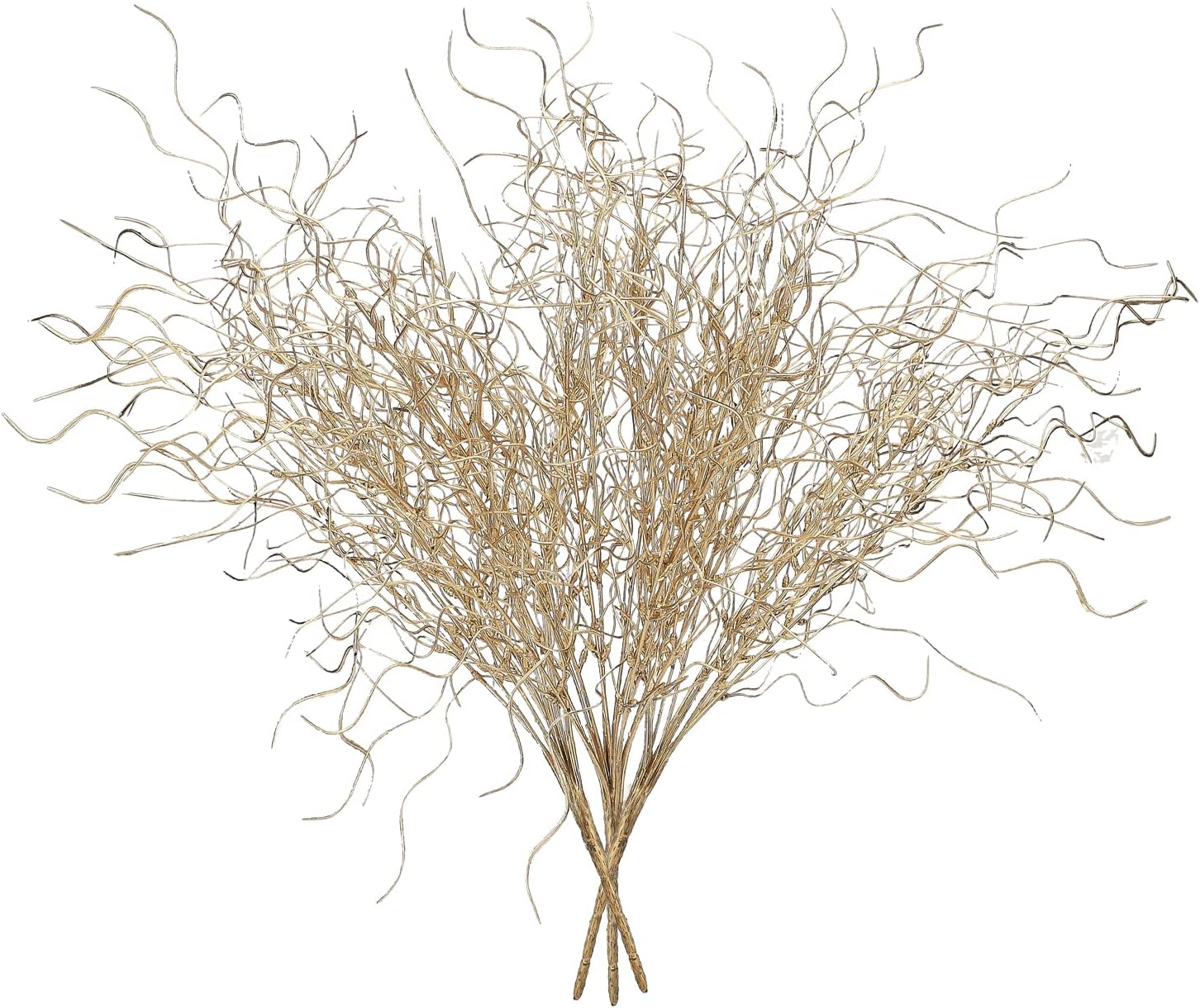 Amazon.com: RNCOZE Gold Sparkle Curly Ting Branch, Glitter Ting Vase ...