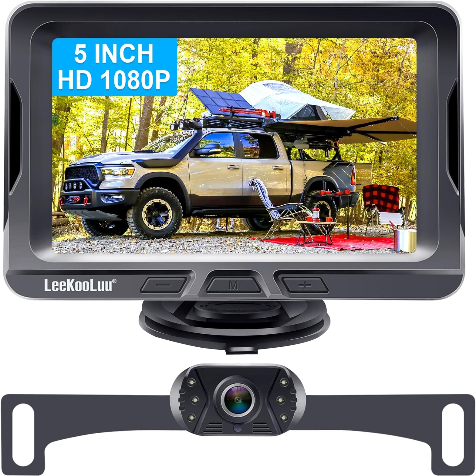 Amazon.com: LeeKooLuu Backup Camera Kit HD 1080P 5 Inch Monitor Rear ...