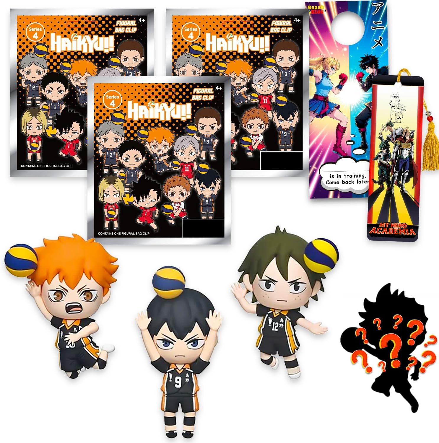 Amazon.com: Haikyuu Series 4 Blind Bags Party Favors 3 Pack Set ...