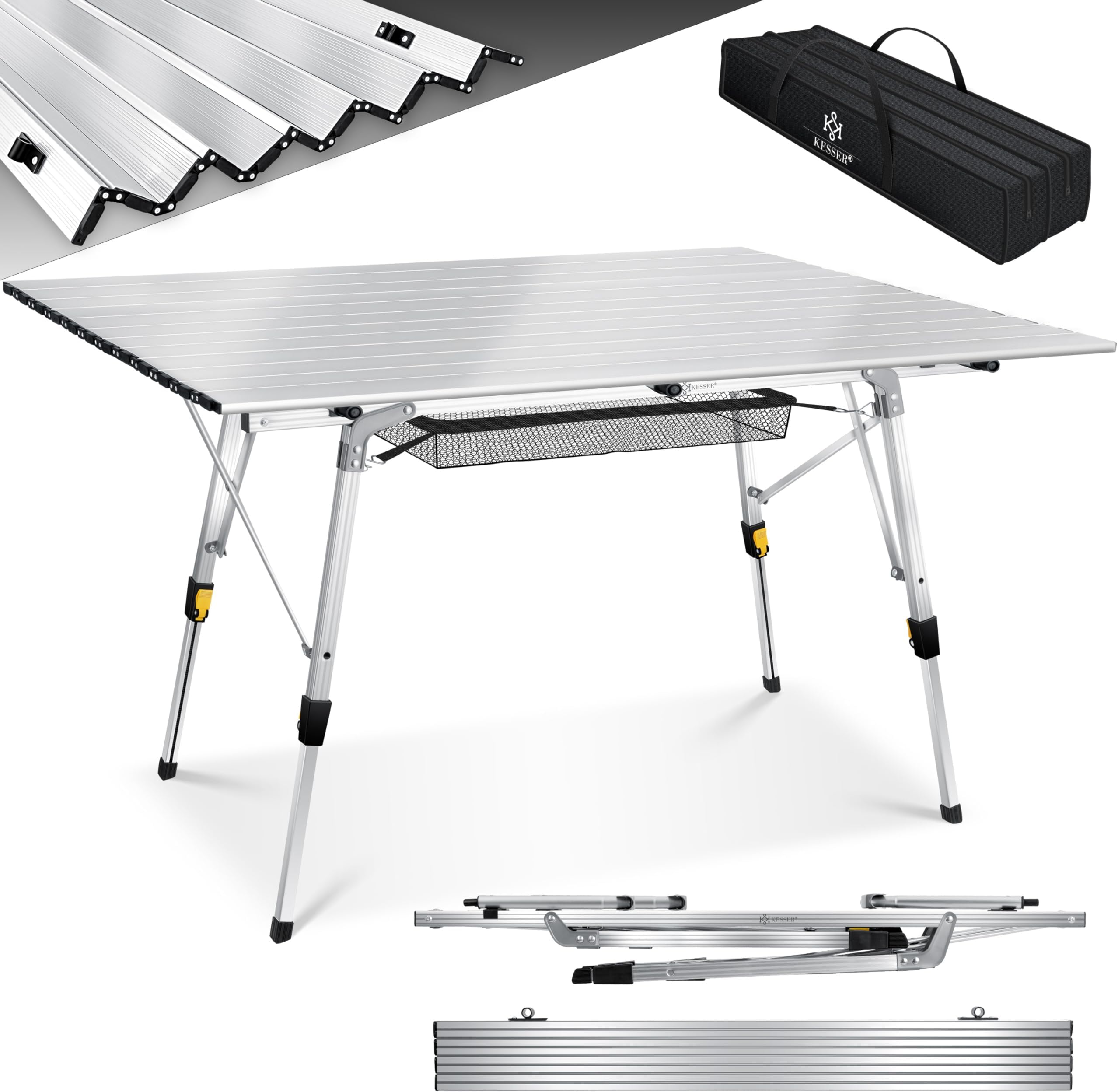 tectake® Table pliante de Pique Nique Table de Camping Pliante en ...