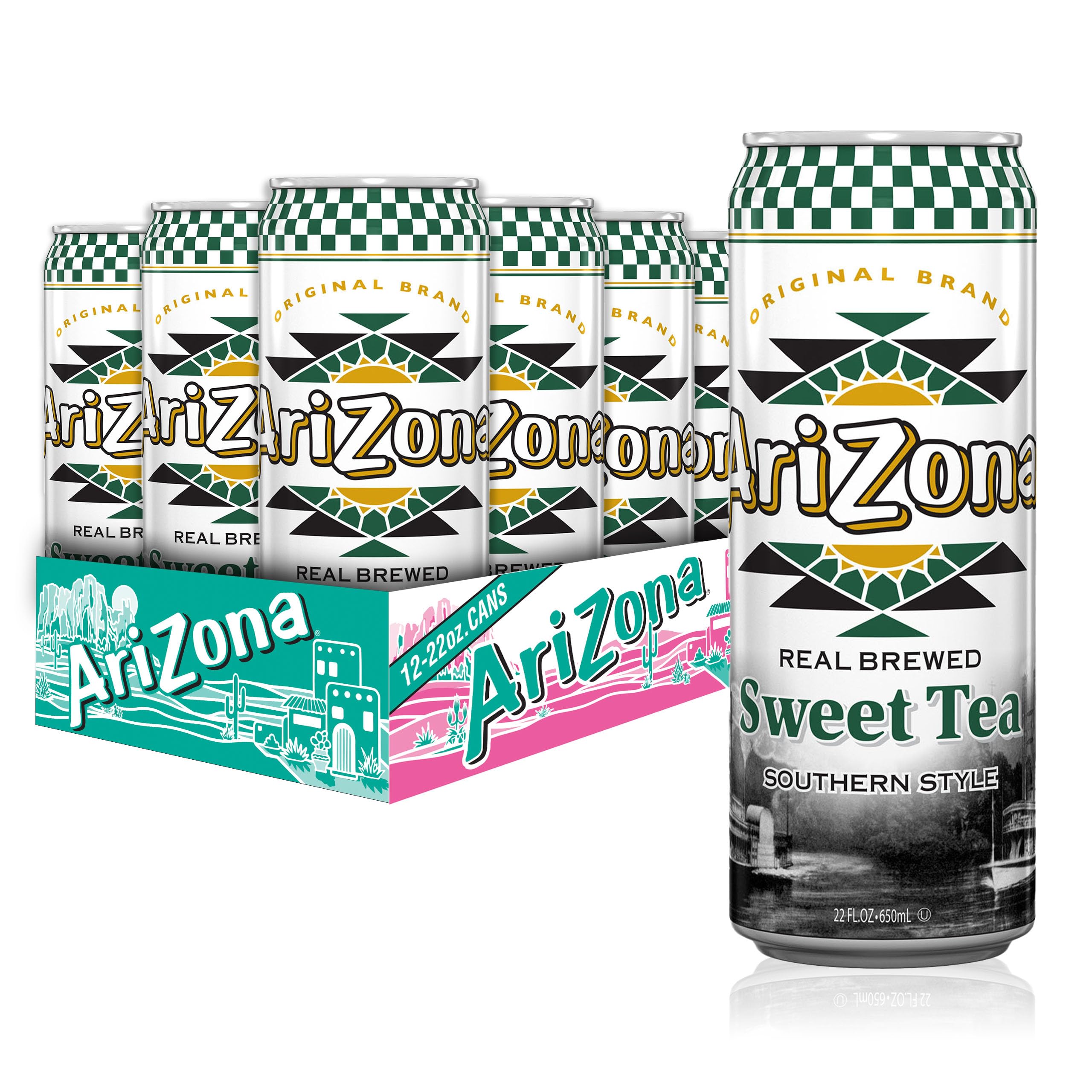 Amazon.com: AriZona Sweet Tea - Big Can, 22 Fl Oz (Pack of 12)