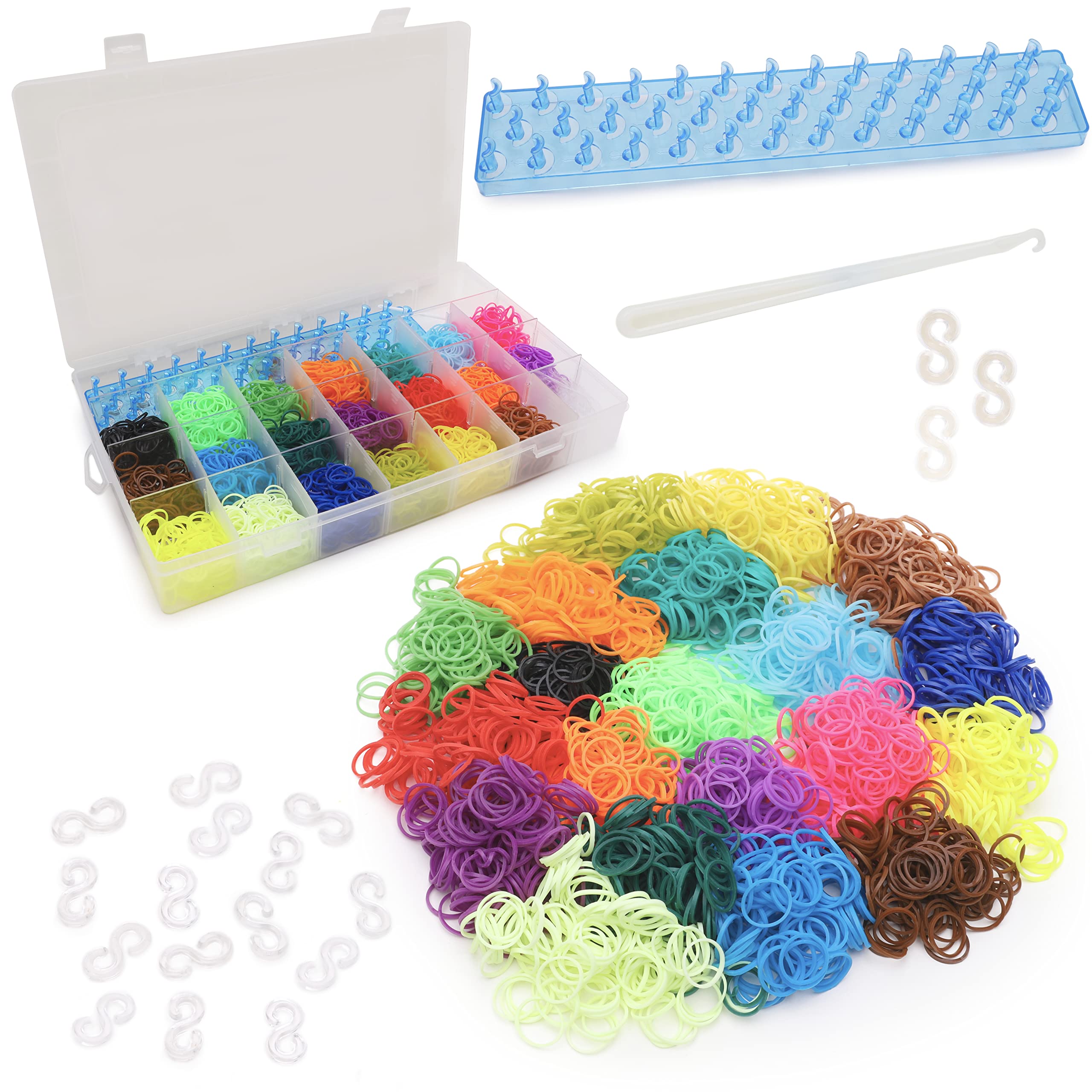 Toyland® Complete Loom Band Set with Storage Tub - 2000 Mixed Loom ...