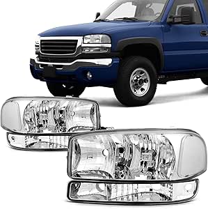 Amazon.com: SCITOO Headlights for 1999 2000 2001 2002 2003 2004 2005 ...