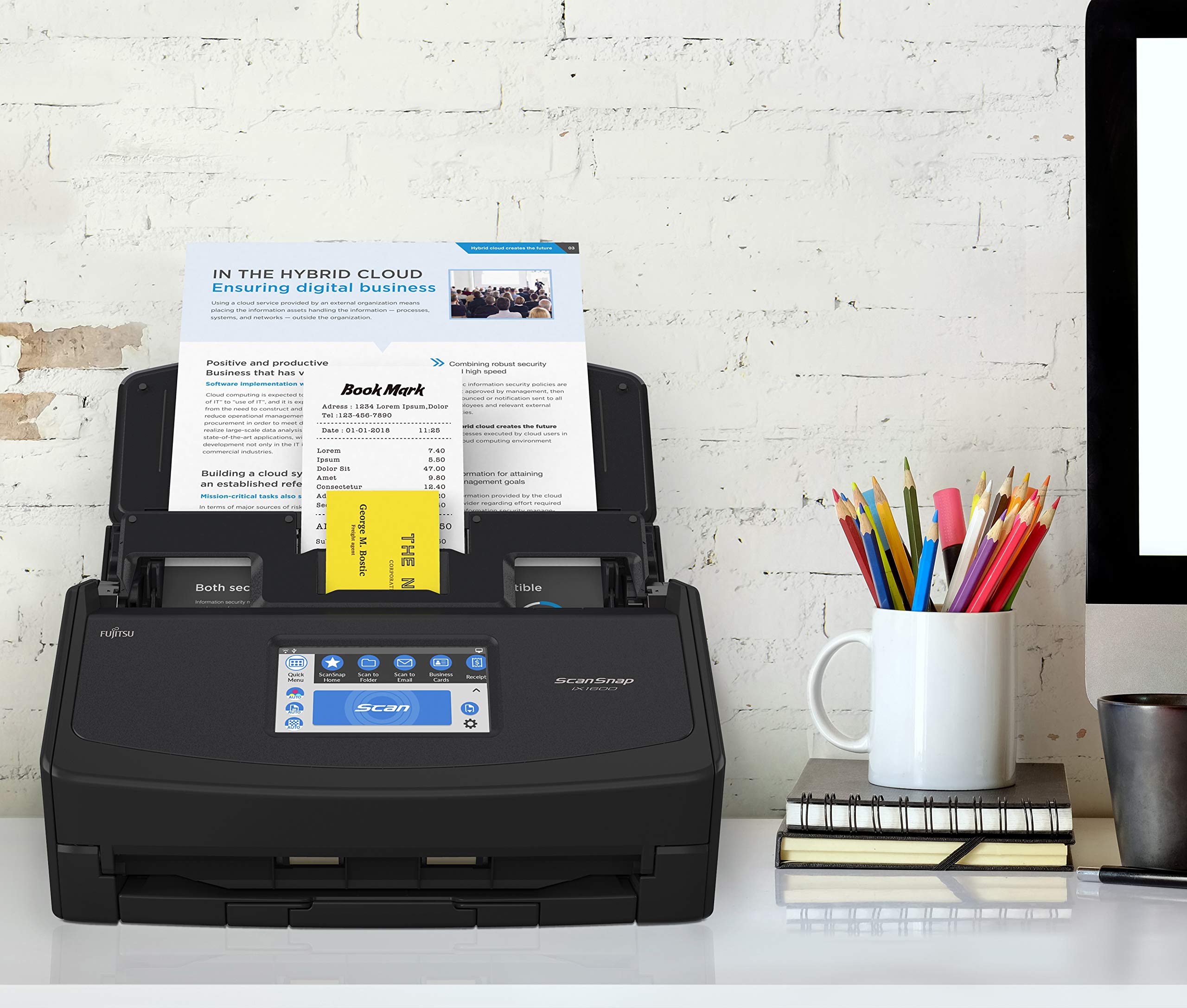 Snapklik.com : ScanSnap iX1600 Deluxe Versatile Cloud Enabled Document ...