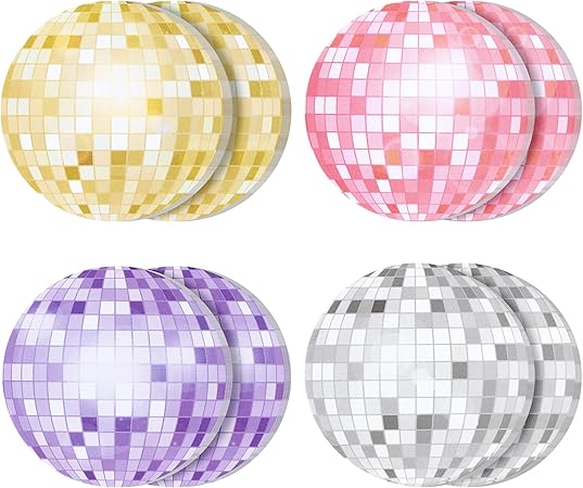 Amazon.com : 8 Pcs Disco Ball Sticky Notes Colorful 70s 80s Self ...