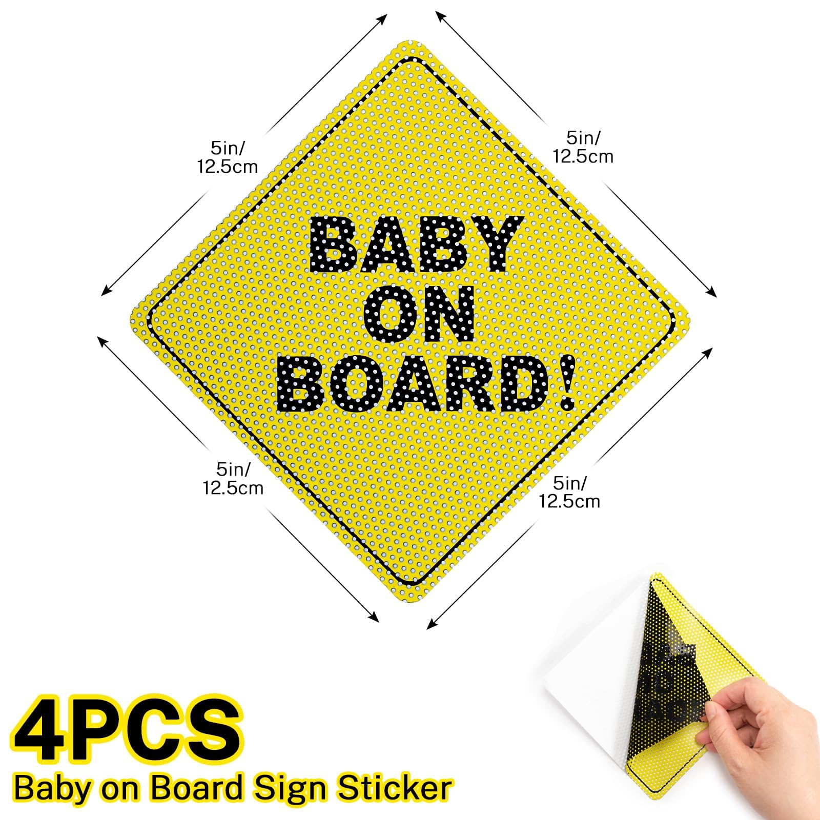 Baby On Board Car Signs Baby On Board Car Sign - 6.5x4.5 Inch ...