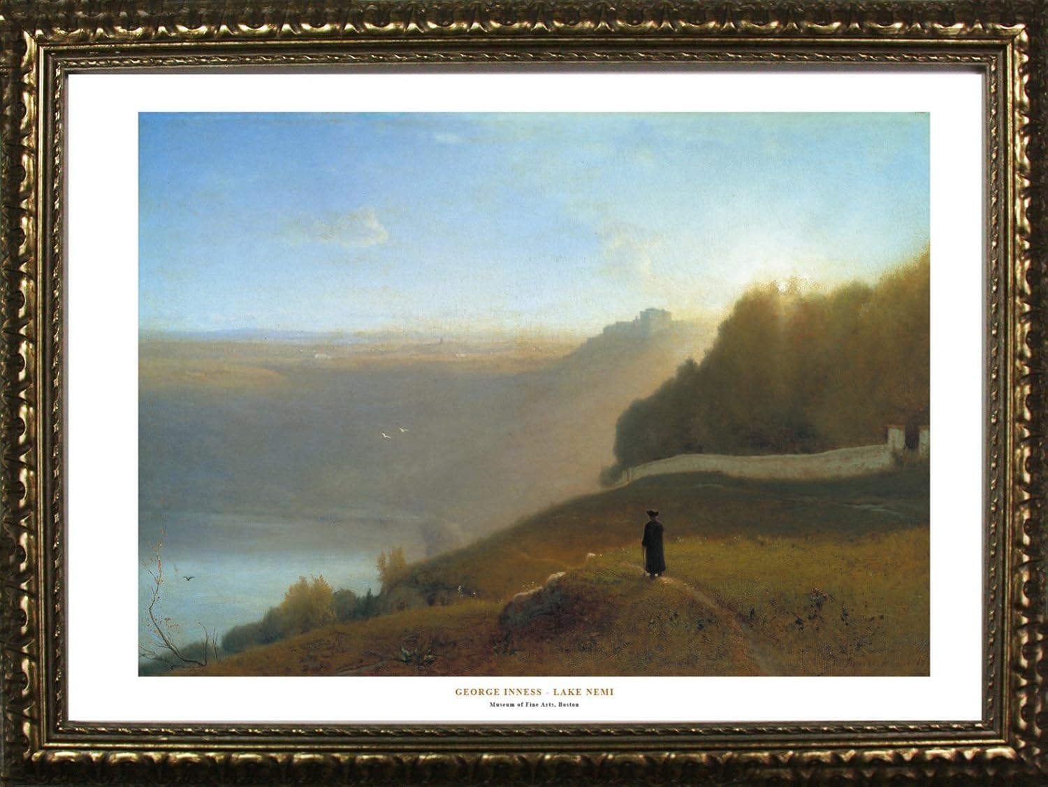 Amazon.com: Framed Lake Nemi by Inness, George 24x36 Art Print Poster ...