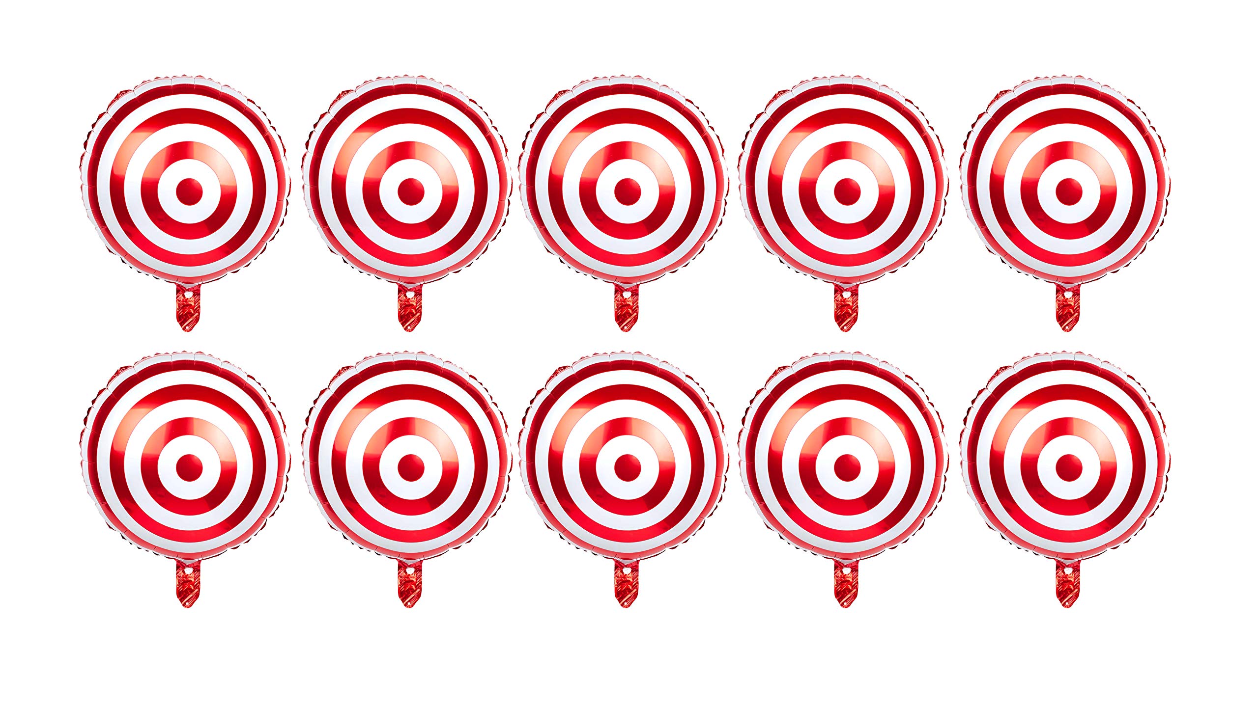 Amazon.com: SummitLink Pack of 10 Target Style Balloons PE Helium Foil ...