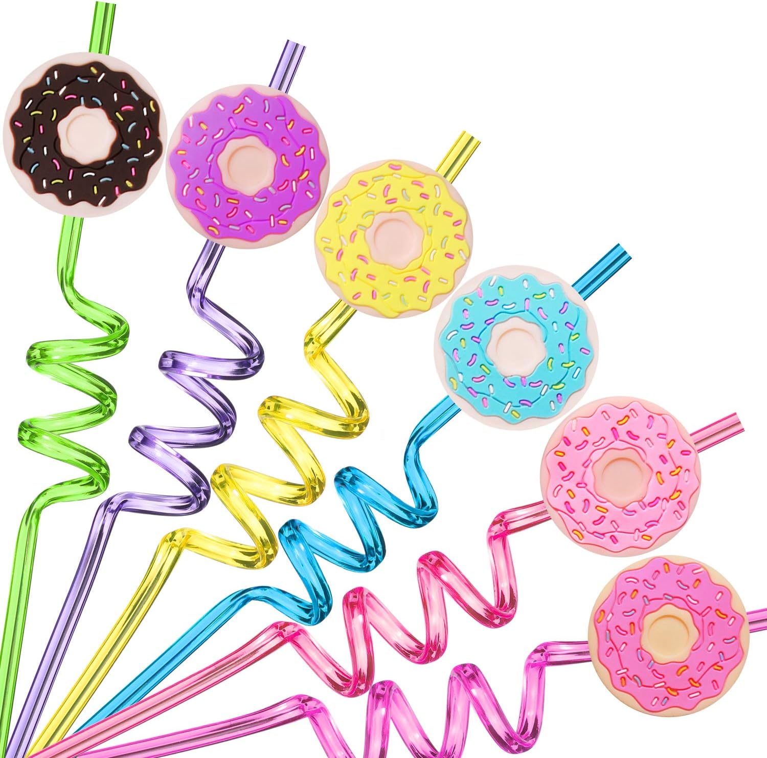 Amazon.com: 24 Glitter Princess Party Favors Reusable Crown Drinking ...