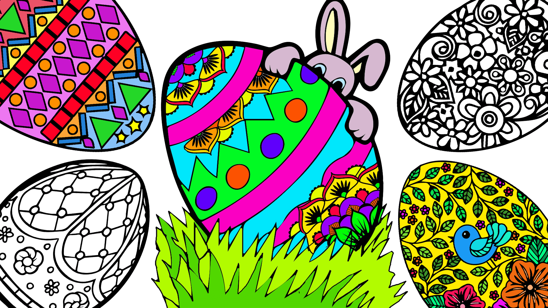 Easter Eggs Color By Number Book - Festival Coloring Games - App on ...
