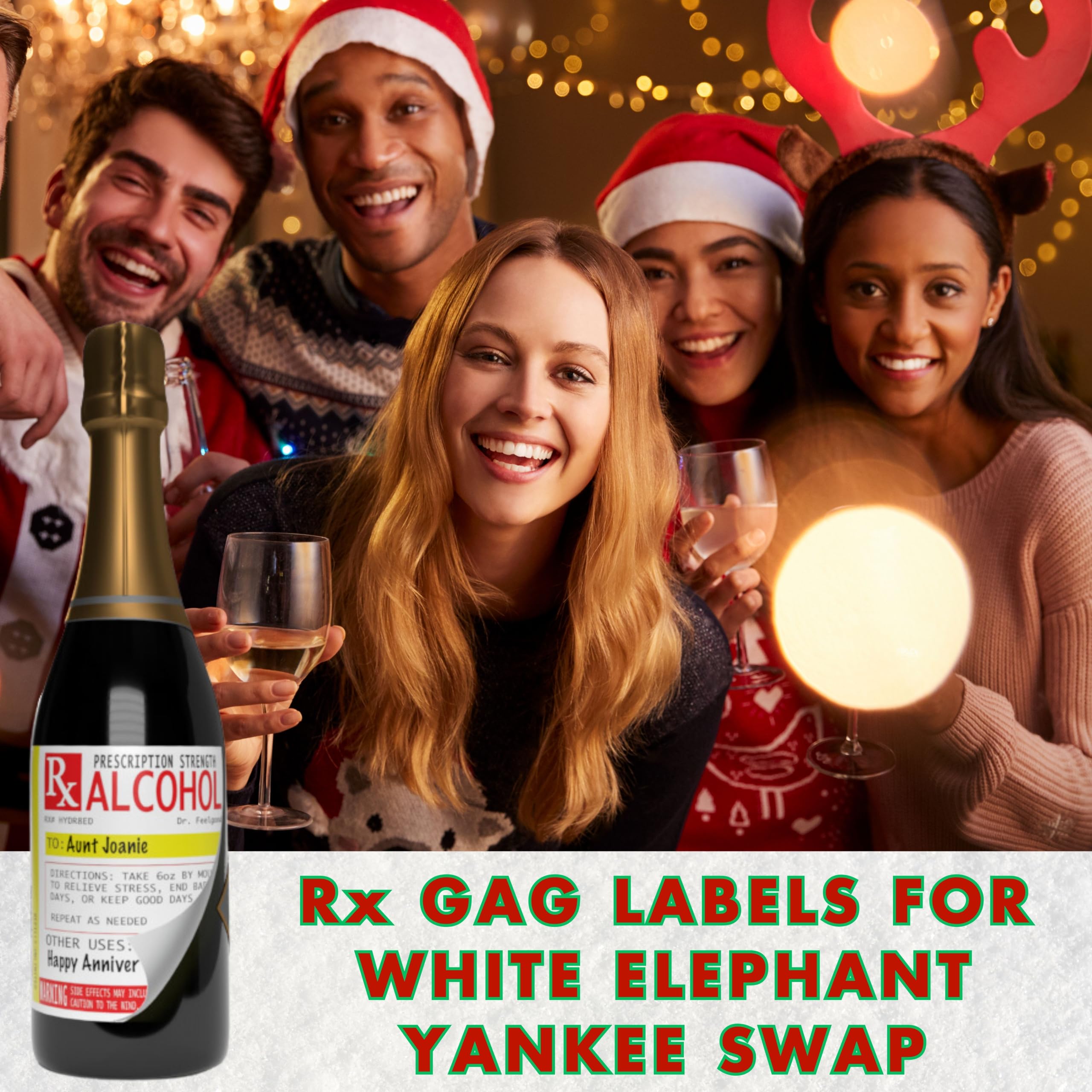 Snapklik.com : Funny Wine Gag Gift For Christmas Party - Fake ...