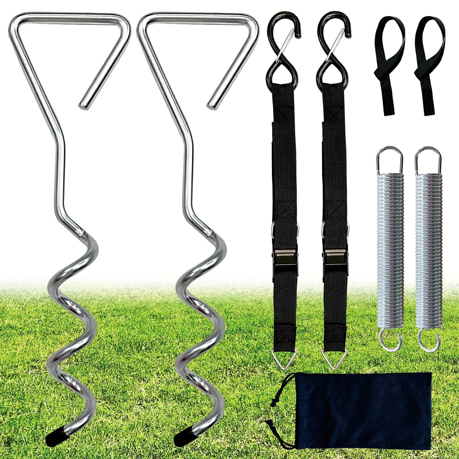 Amazon.com: Dulepax RV Awning Tie Down Kit, Heavy Duty RV Awning Anchor ...