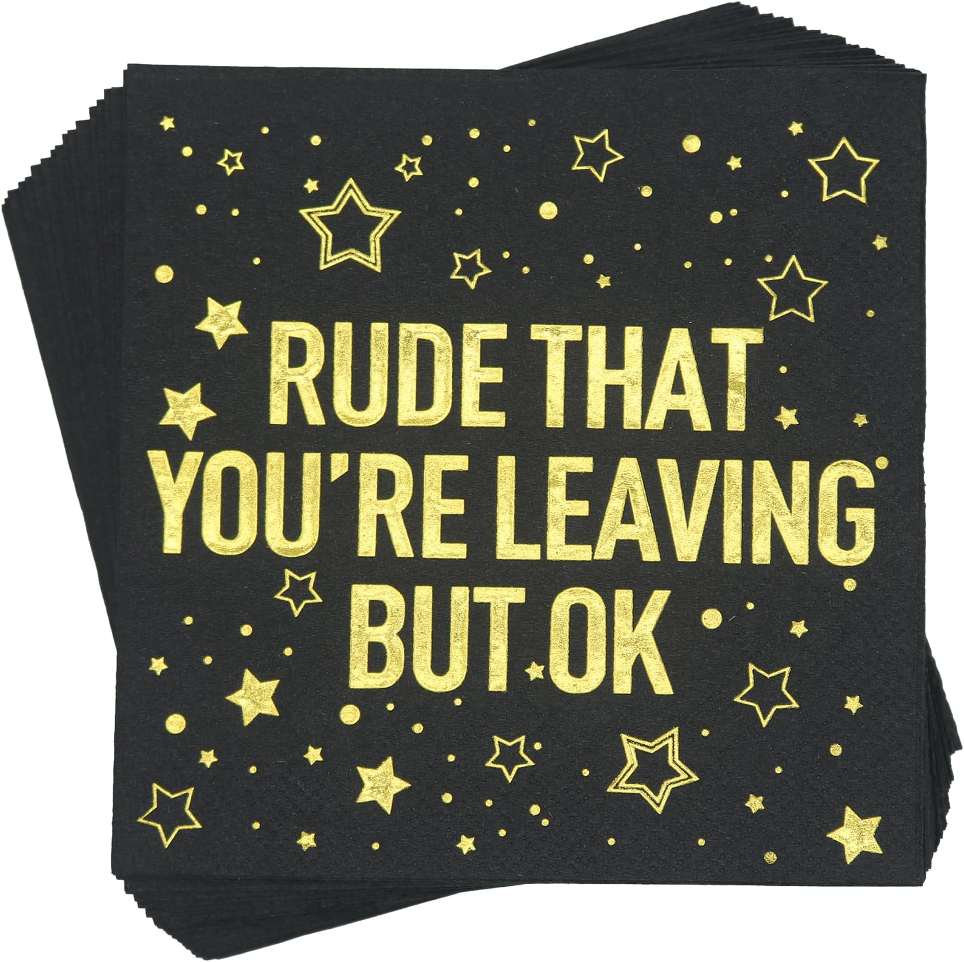 Amazon.com: Rude That You’re Leaving But OK Napkins, Coworker Leaving ...