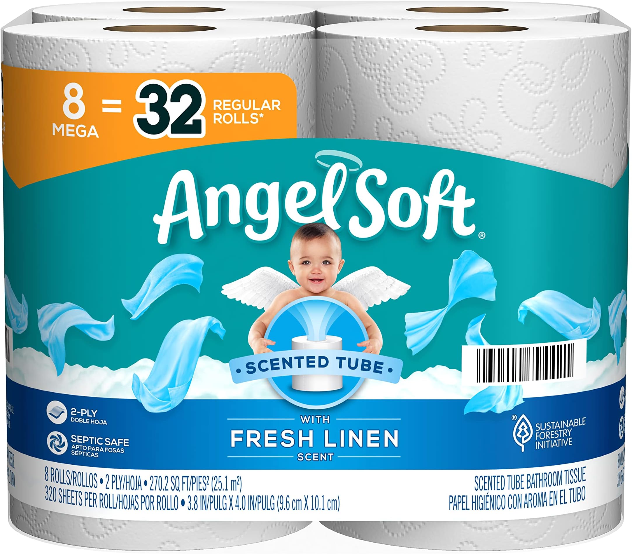 Amazon.com: Charmin Essentials Strong Toilet Paper, 9 Mega Rolls = 36 ...