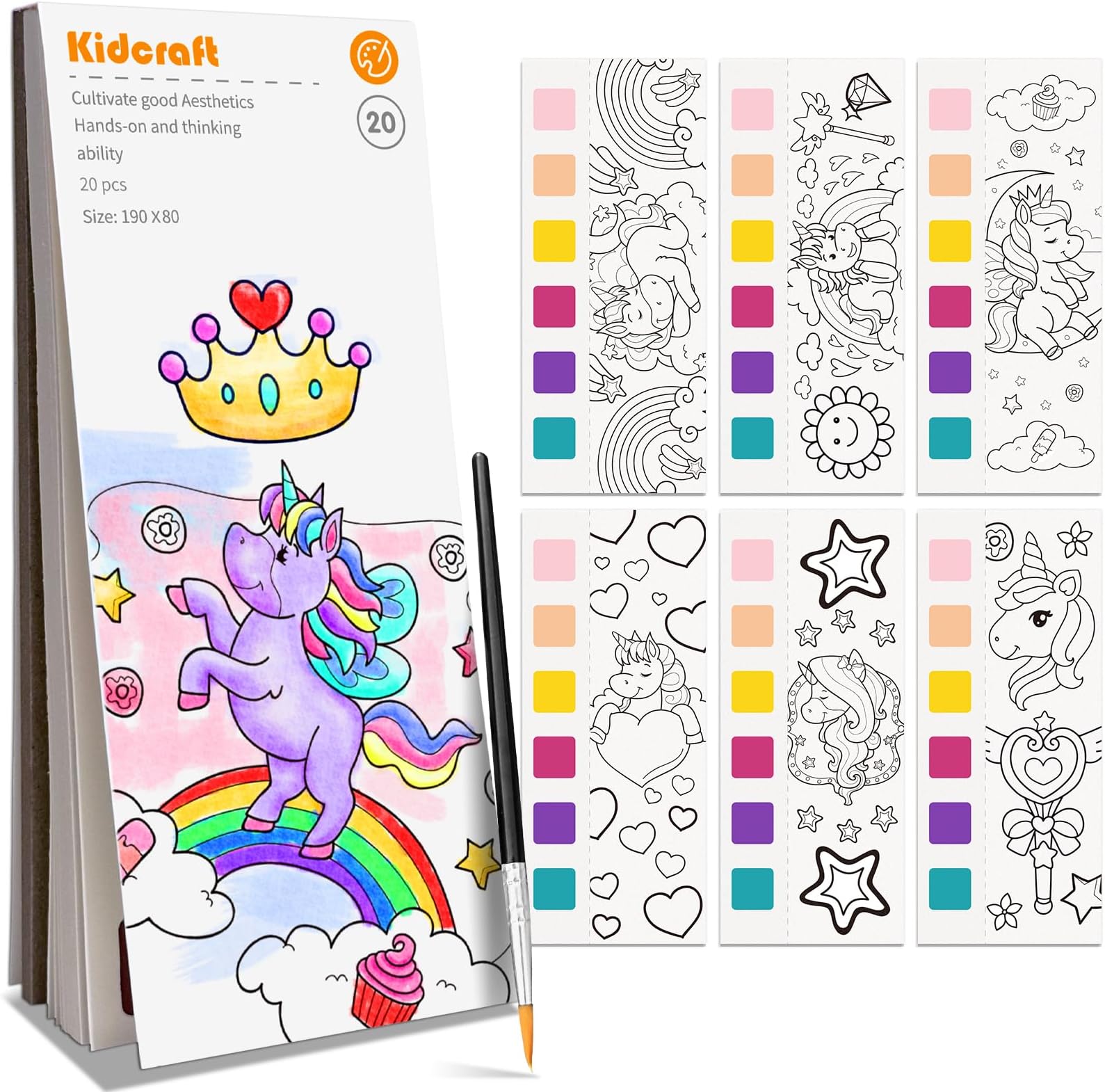 Amazon.com: Paint with Water Coloring Books for Kids, Pocket Mess Free ...