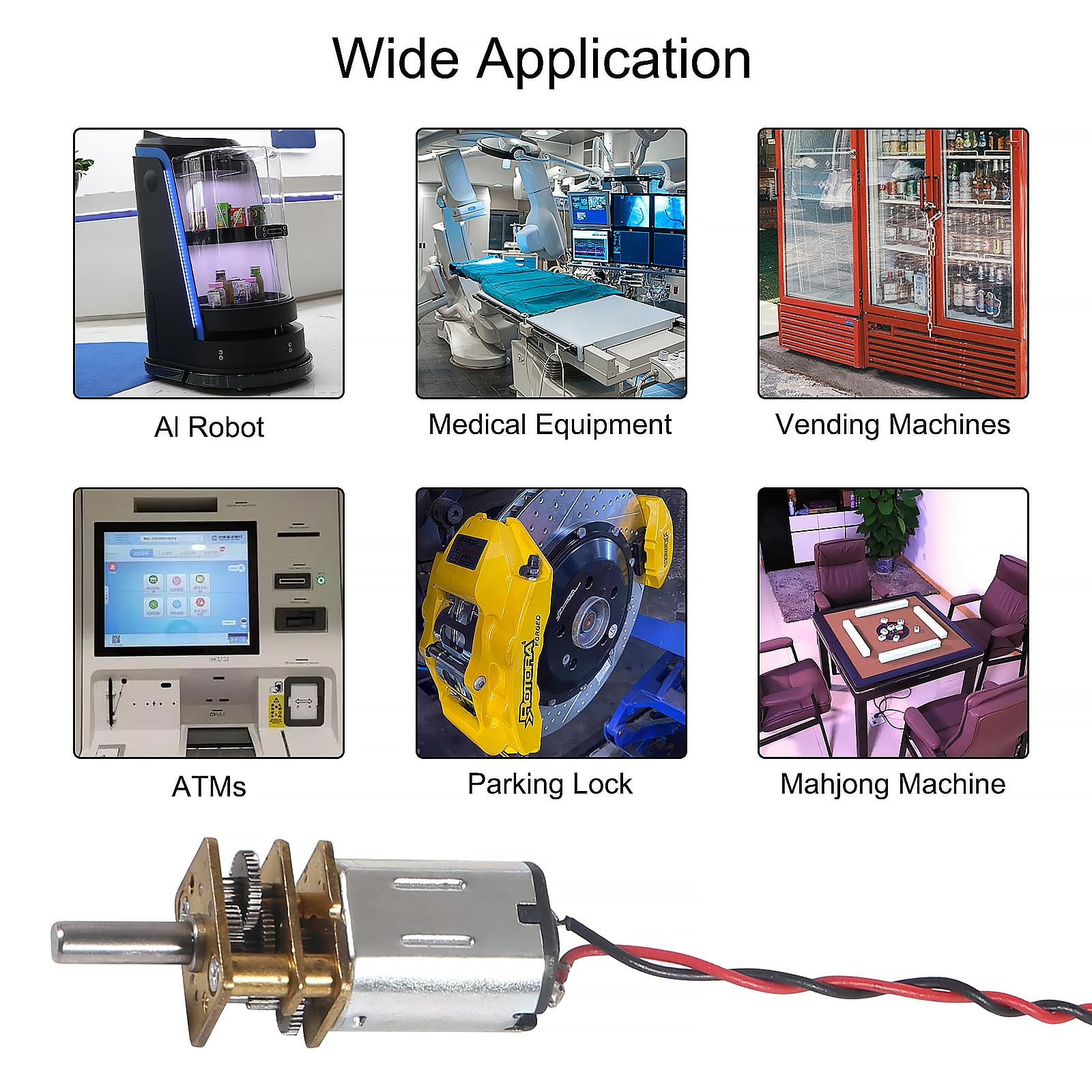 Snapklik.com : 4PCS Mini Micro N20 Gear Motor DC 3V-6V Slow Speed Full ...