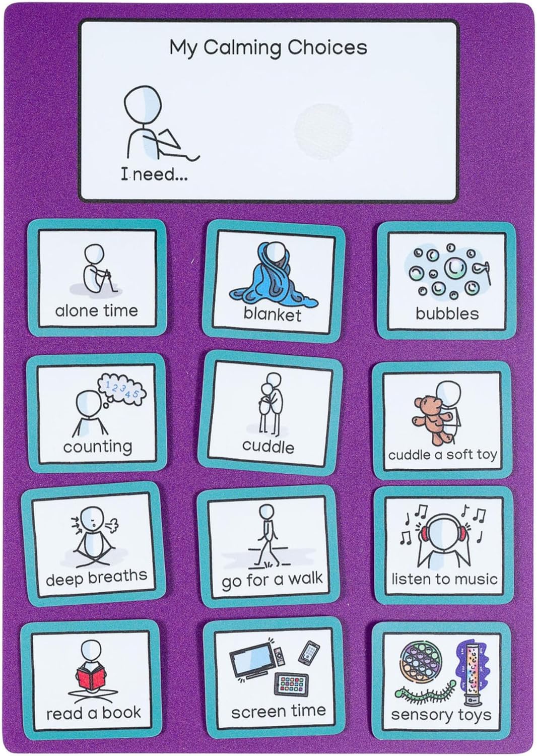 Amazon.com: Calming Chart to reduce anxiety, support behaviour ...