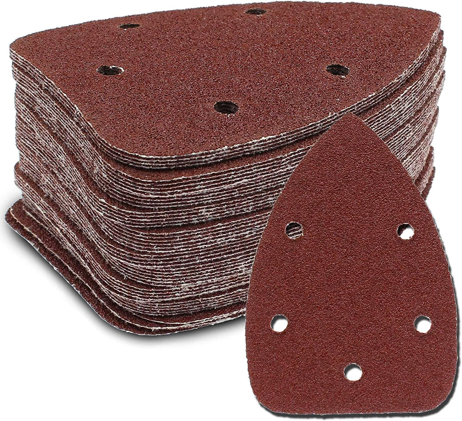 VARGE 40 x Velcro Sanding Sheets for Delta Sanders, 140 mm Grit, 40/80 ...