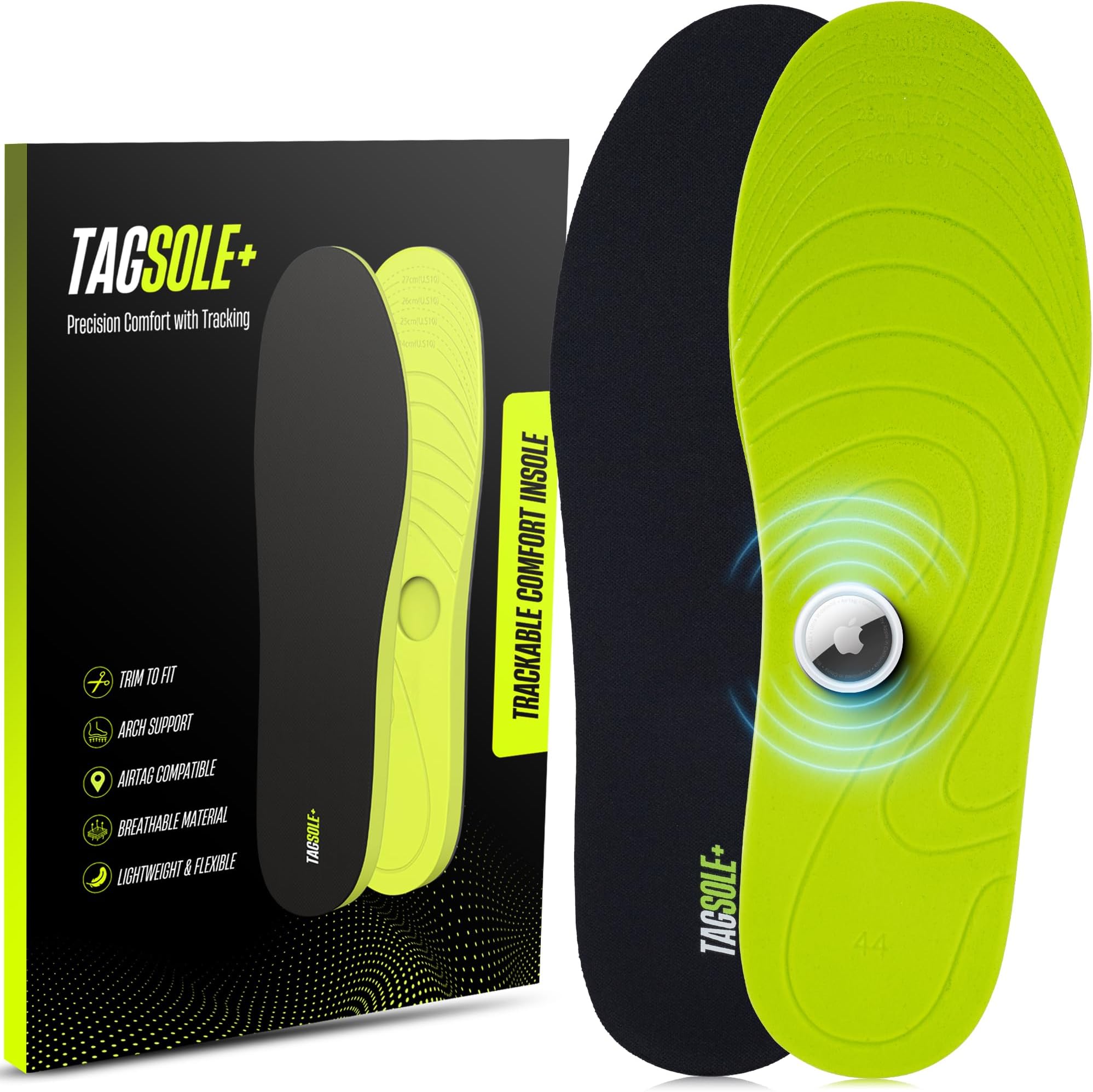Amazon.com: TagSole+ AirTag Shoe Insole - Comfortable & Secure AirTag ...