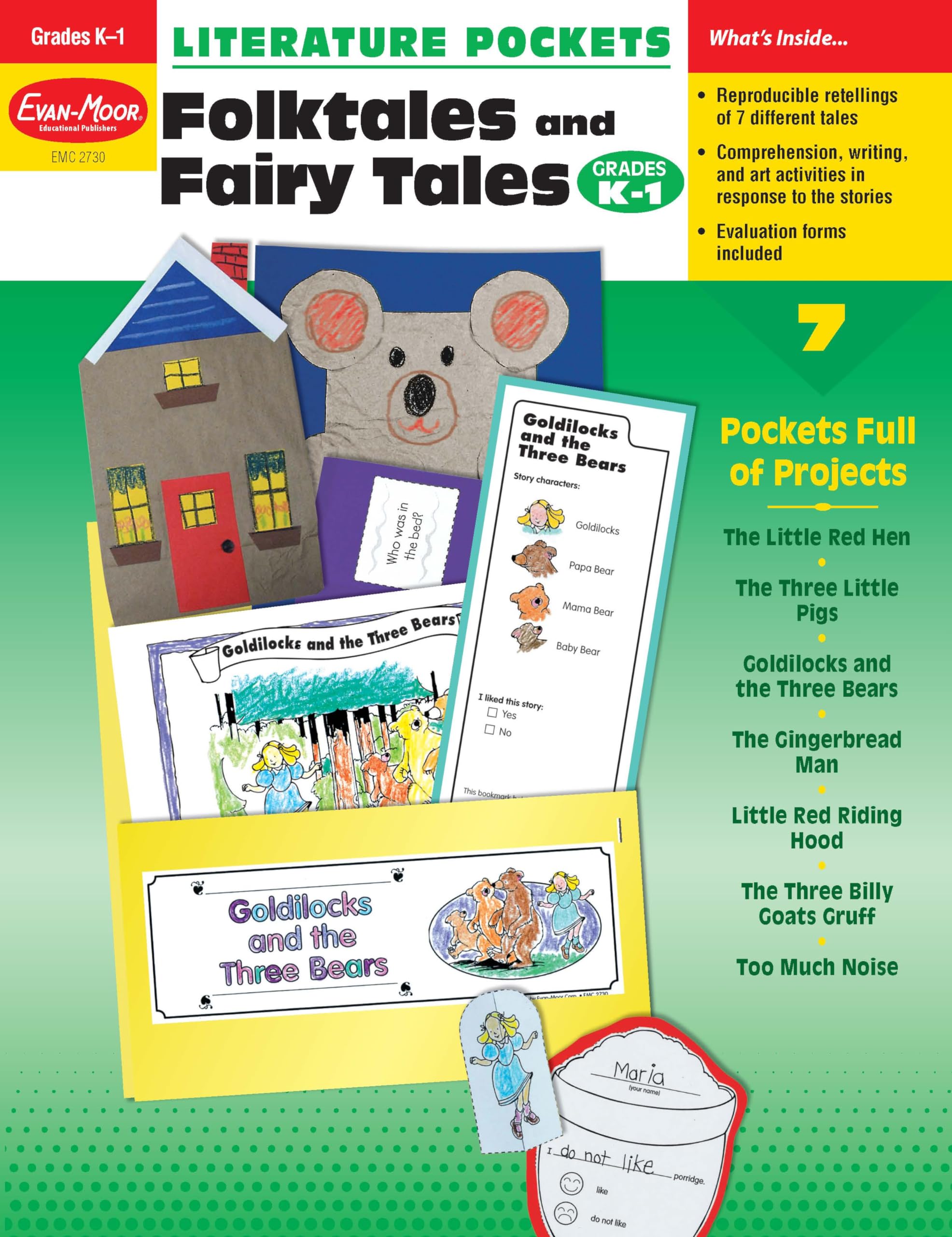 Amazon.com: Literature Pockets, Folk Tales and Fairy Tales, Grades K-1: ...
